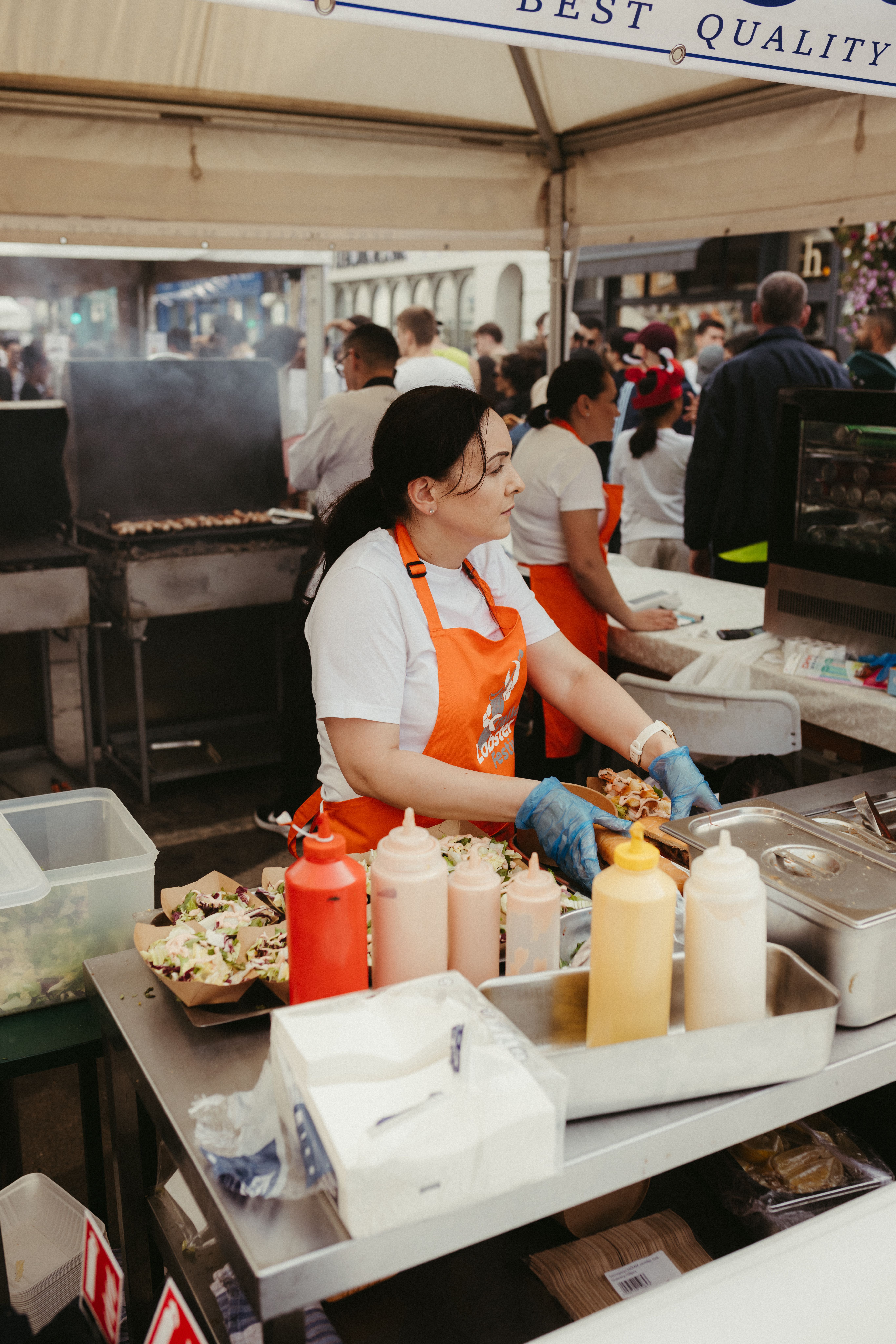 Man Selling Pancakes on Food Market · Free Stock Photo