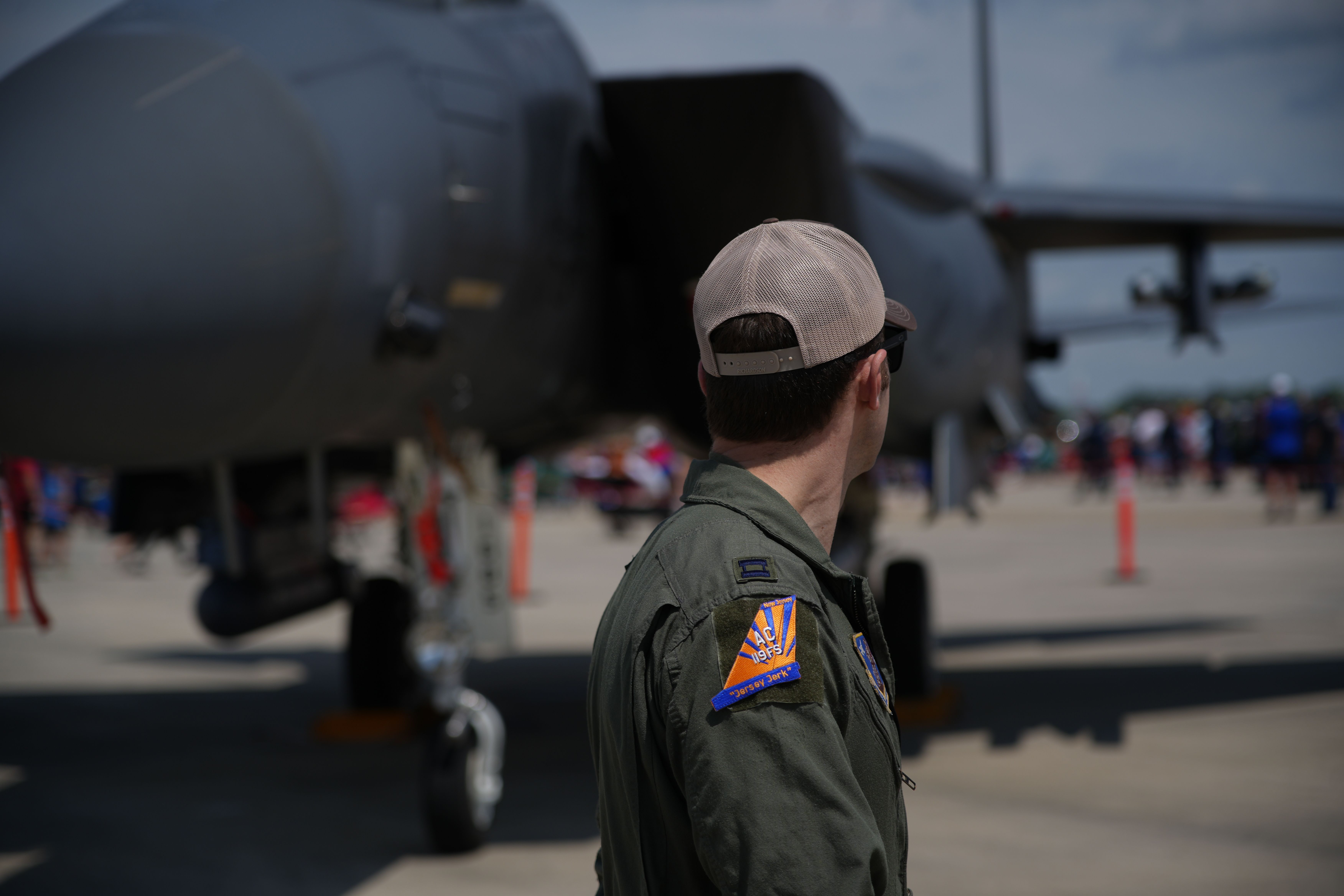 US Air Force Pilot and Fighter Jet at Airshow · Free Stock Photo