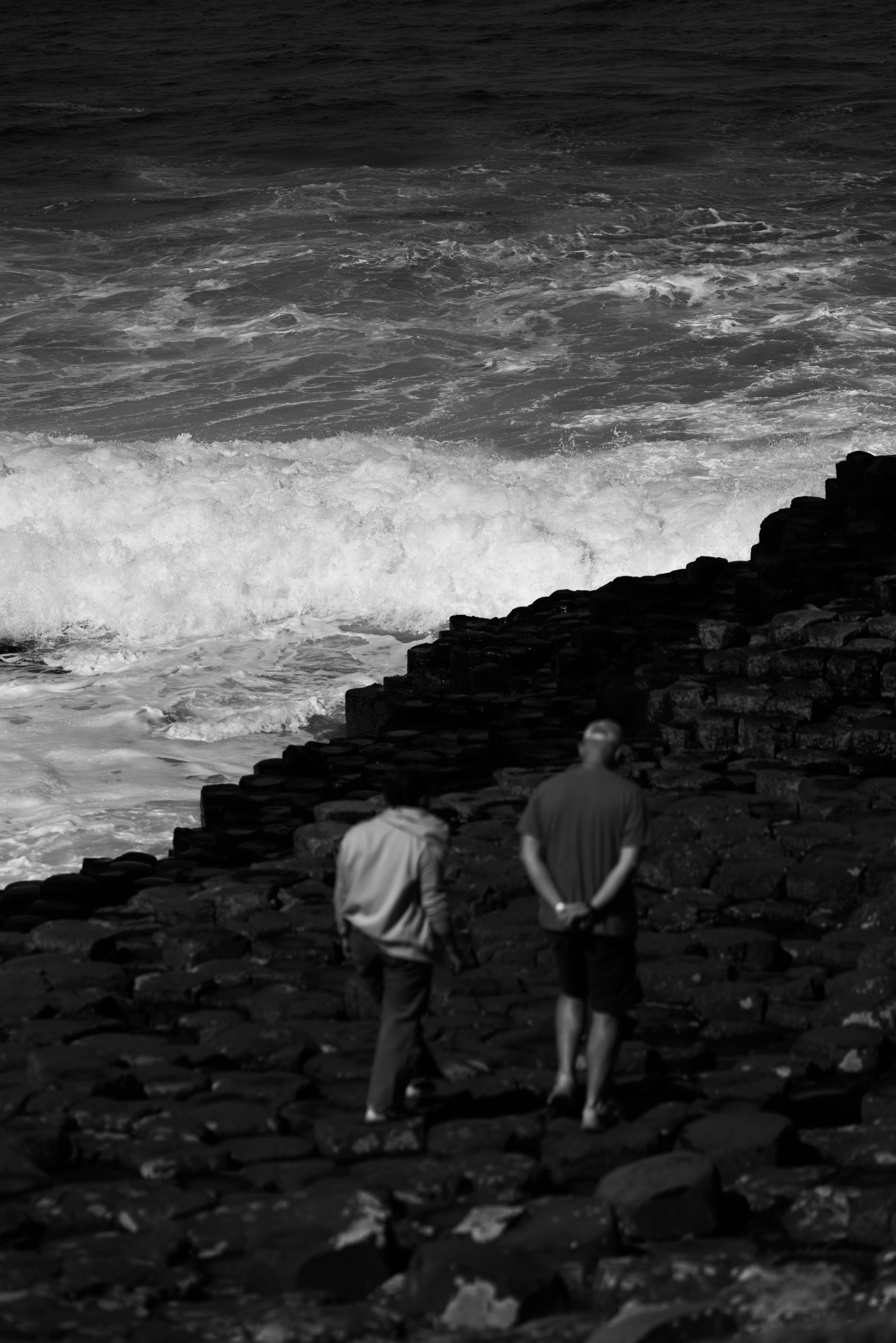 Walking on Giant's Causeway Stones · Free Stock Photo