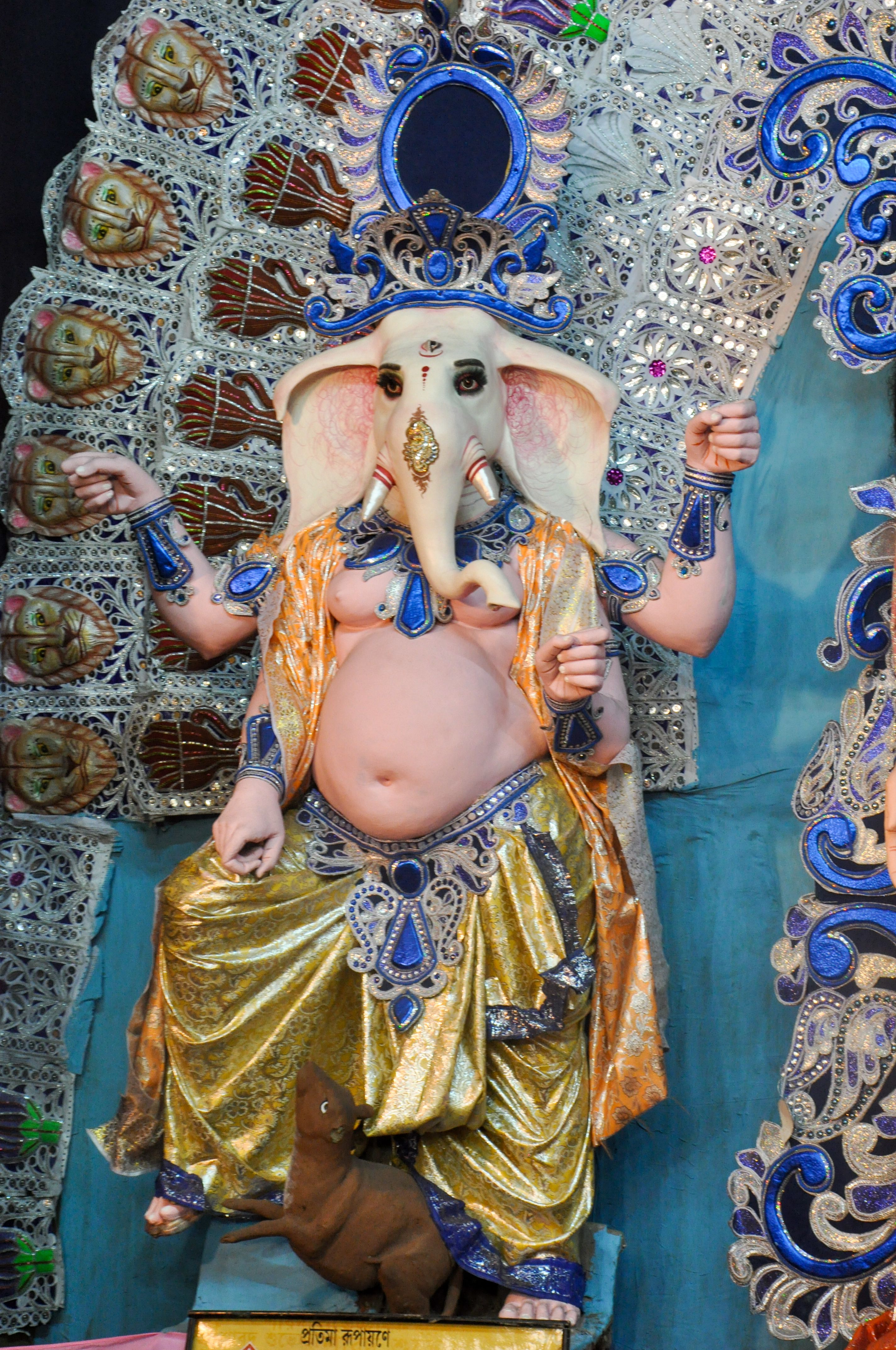 Colorful Ganesh Statue with Intricate Details · Free Stock Photo