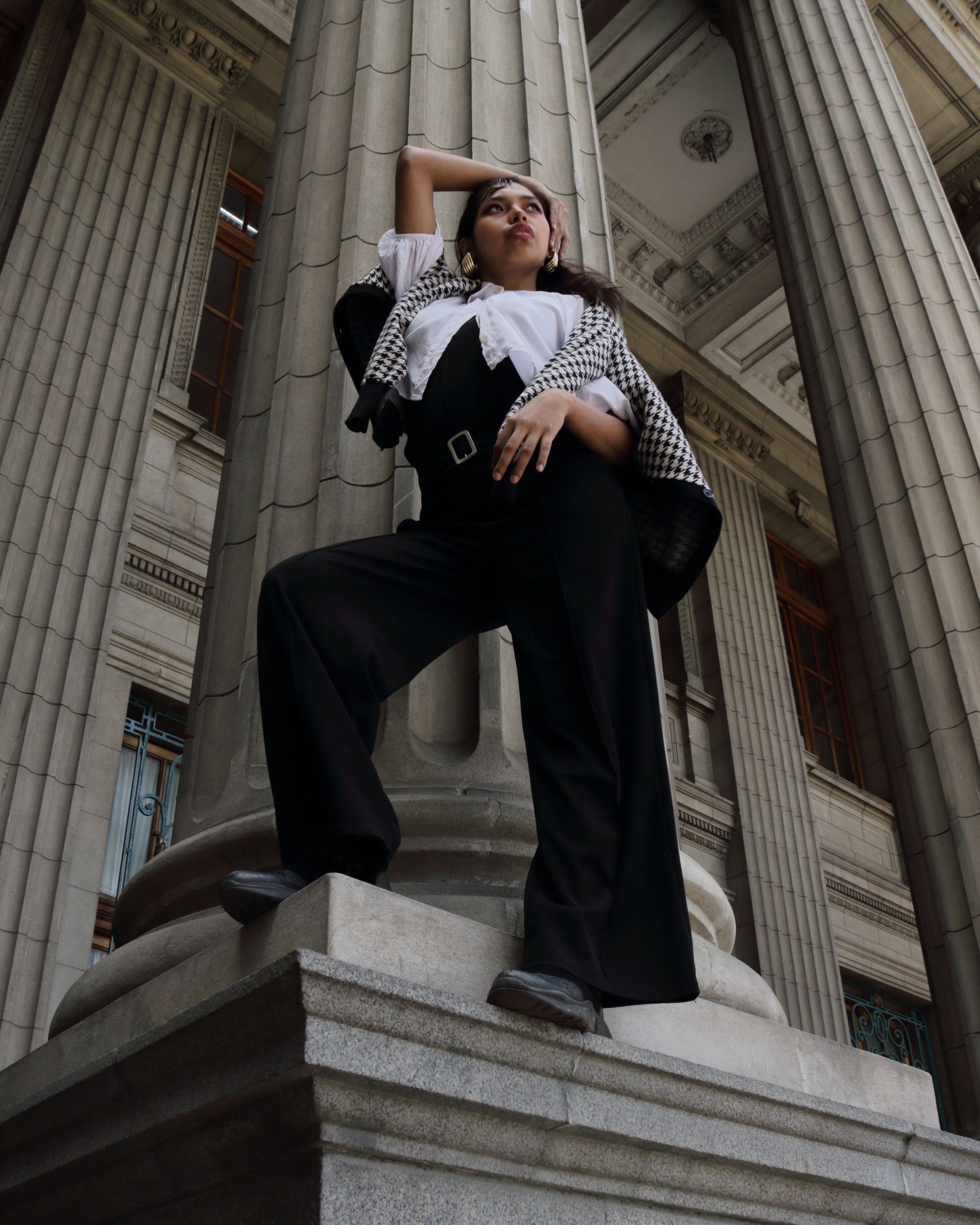 Elegant Pose in Classical Architecture Setting · Free Stock Photo