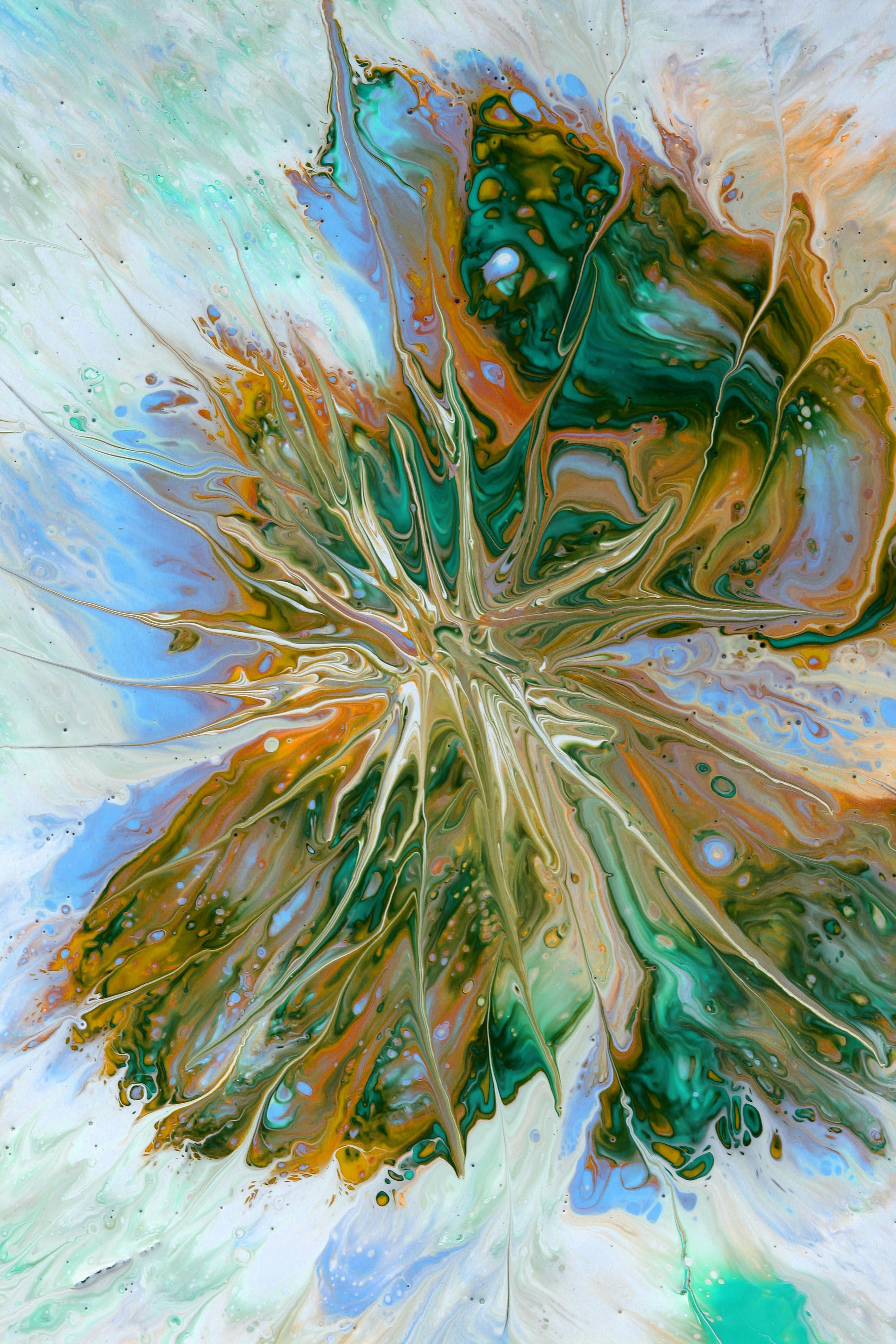 Abstract Fluid Art with Earthy Tones · Free Stock Photo