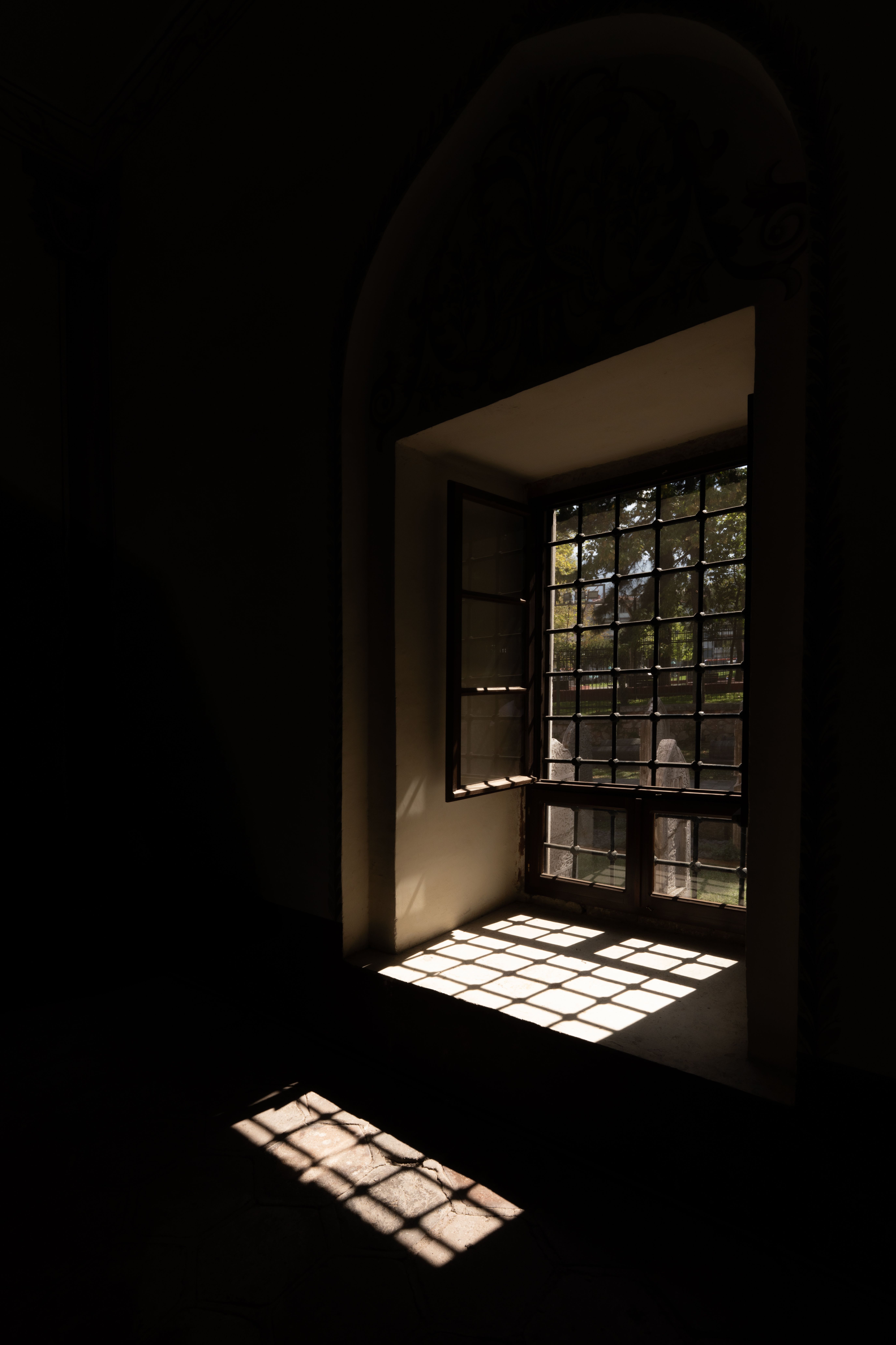 Dramatic Window Light and Shadow Play in Bursa · Free Stock Photo