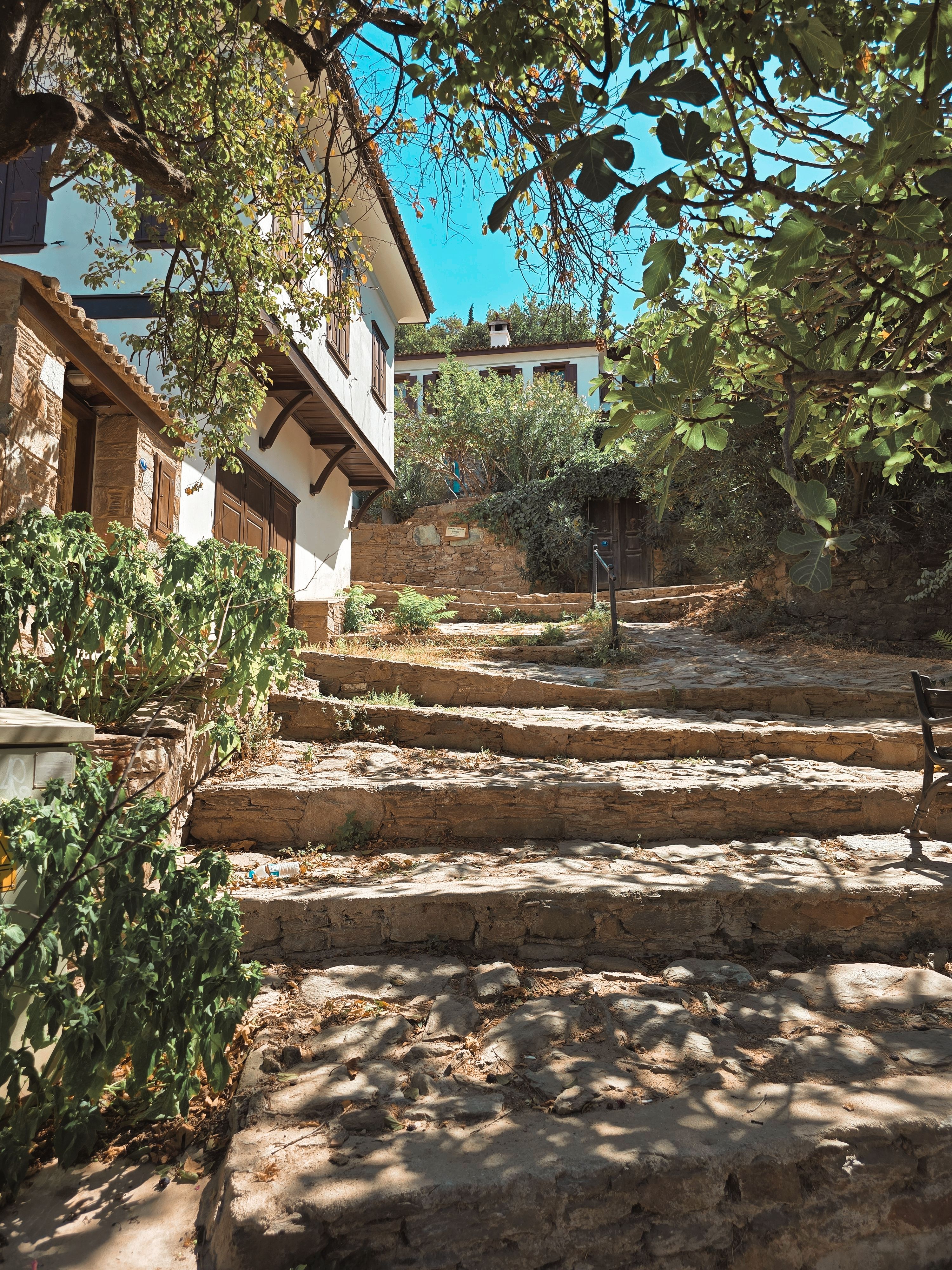 Quaint Mediterranean House with Stone Steps · Free Stock Photo