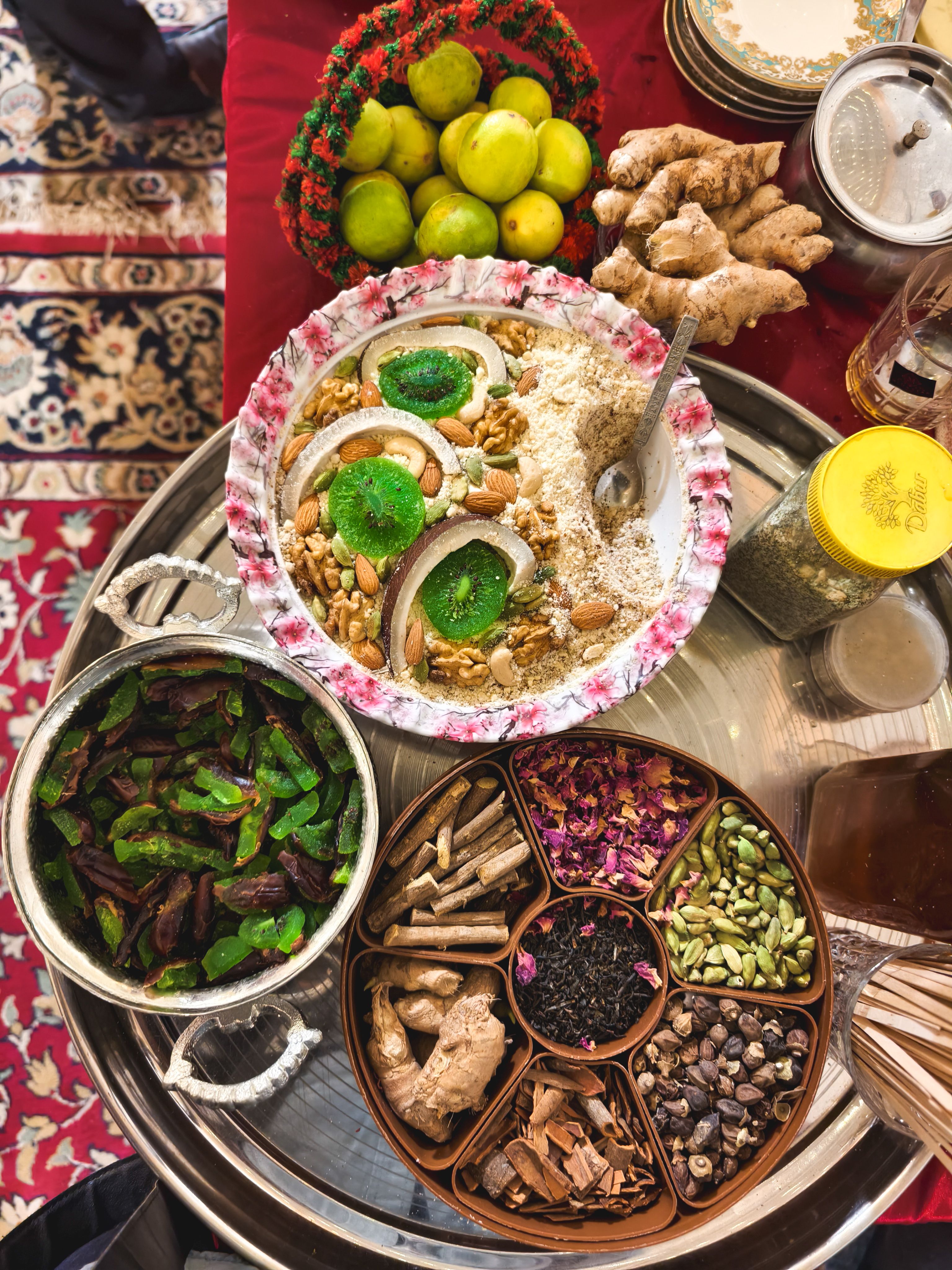 Traditional Kashmiri Wazwan Feast with Spices · Free Stock Photo