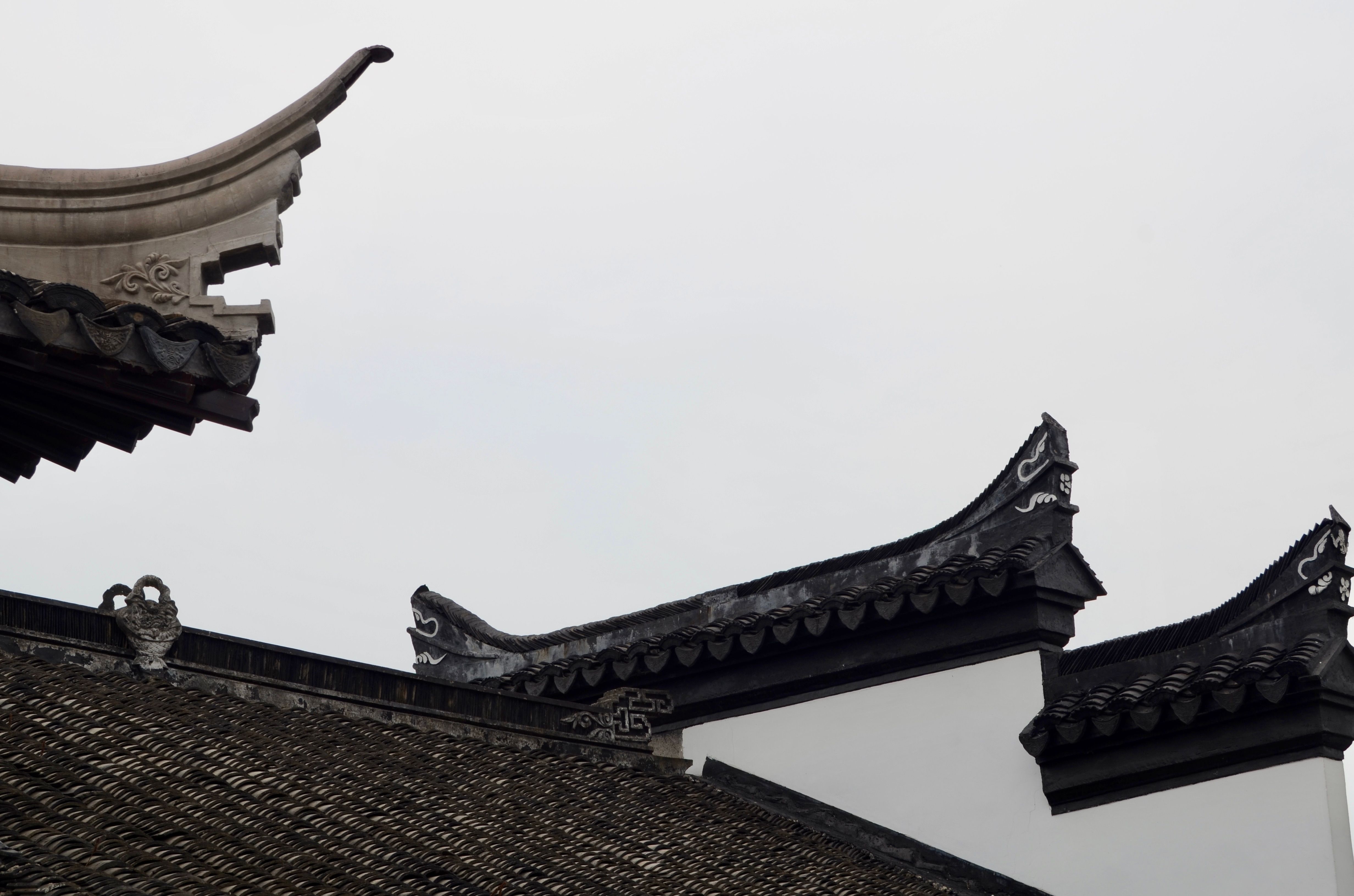 Traditional Asian Roofs with Intricate Designs · Free Stock Photo
