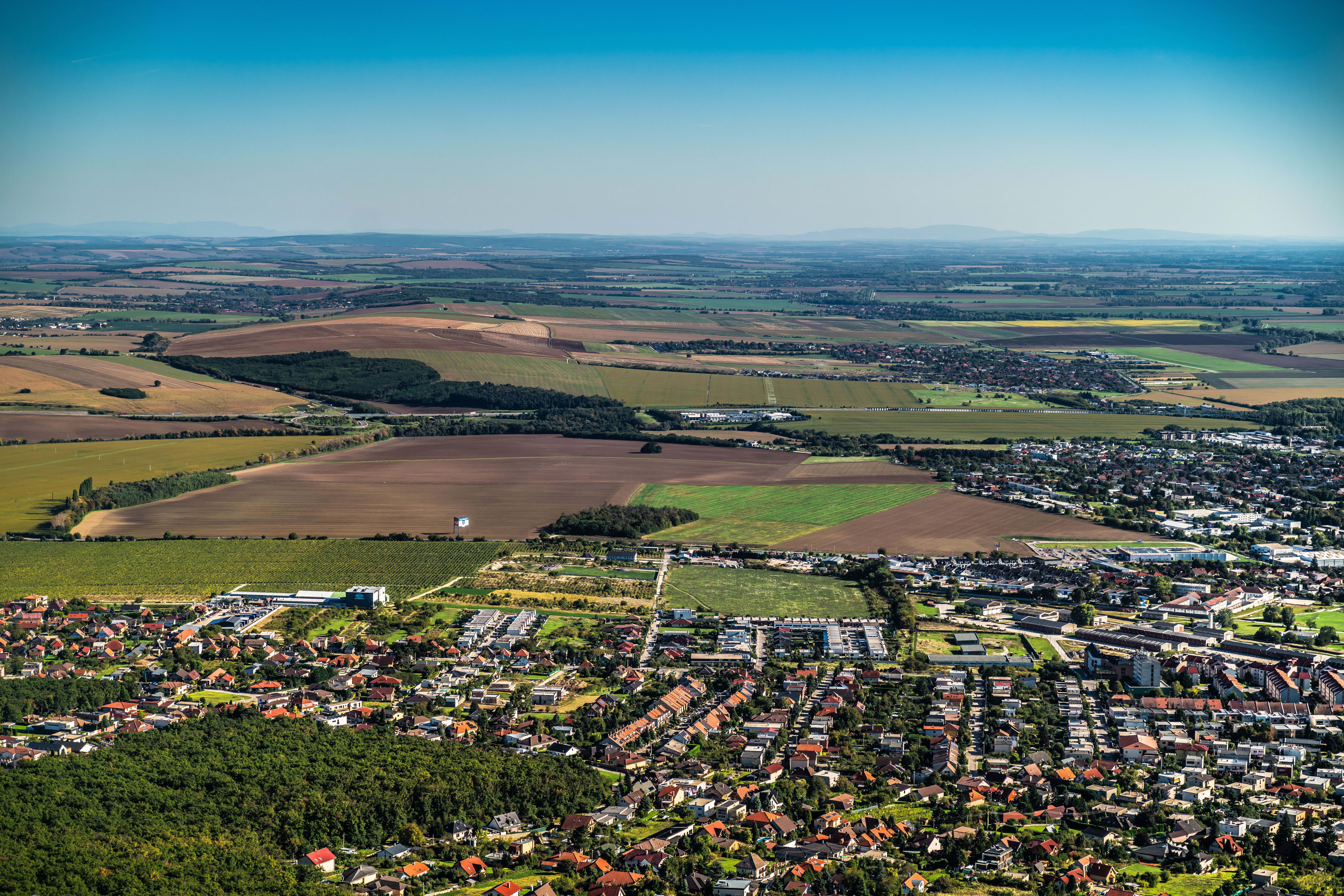 Aerial View of Nitra City Landscape in Slovakia · Free Stock Photo