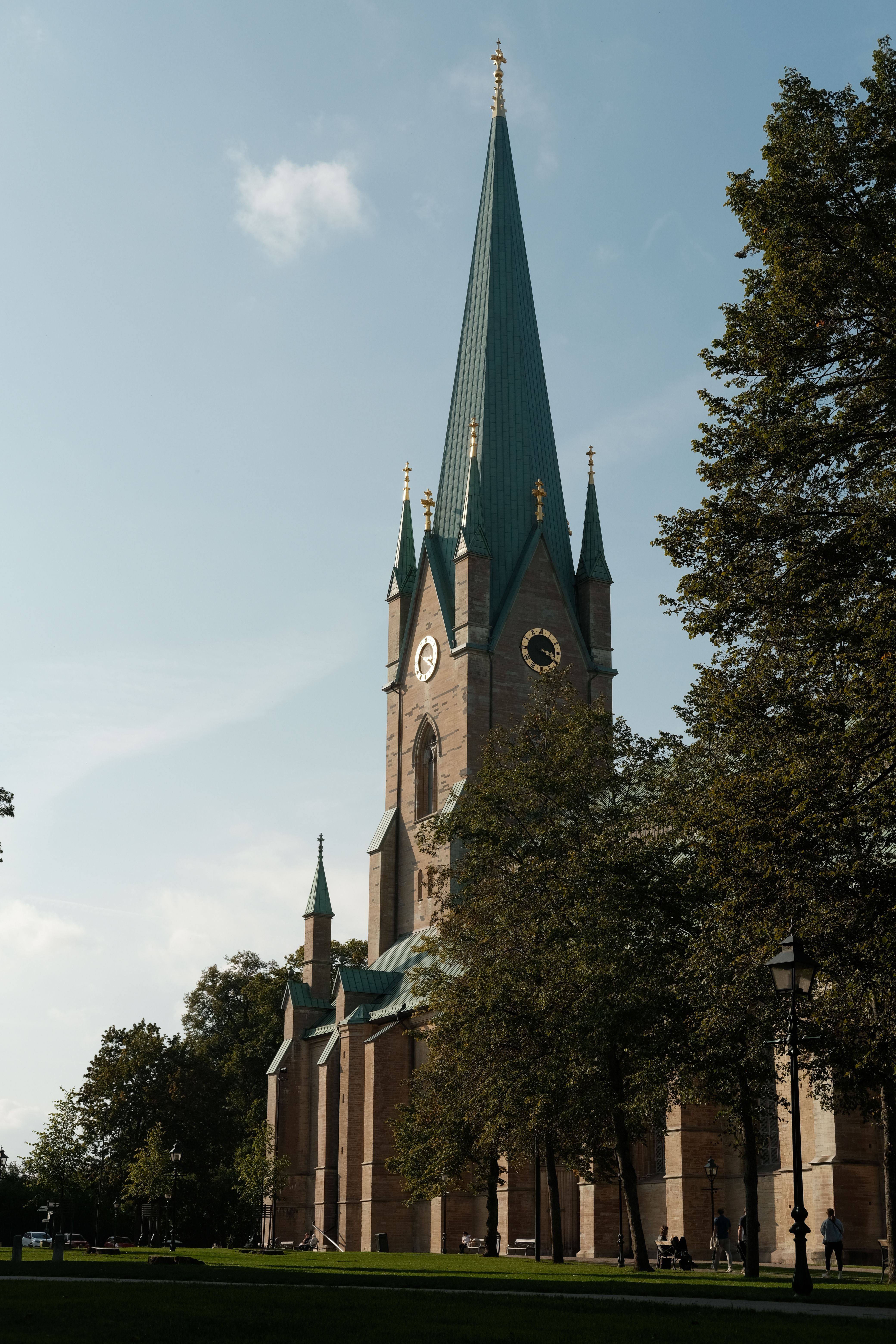 Stunning View of Linköping Cathedral Spire · Free Stock Photo