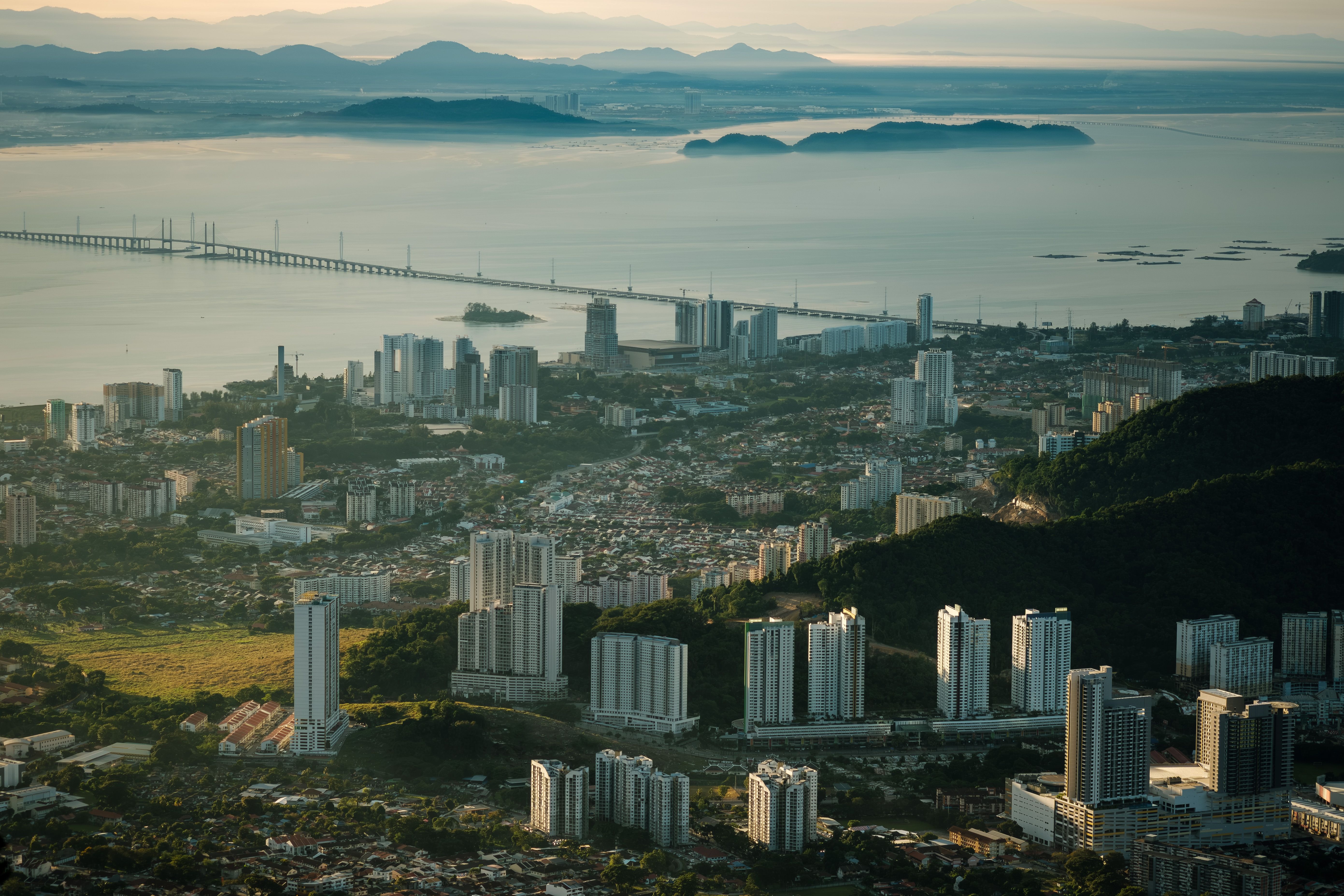 Aerial View of Penang Cityscape at Sunrise · Free Stock Photo