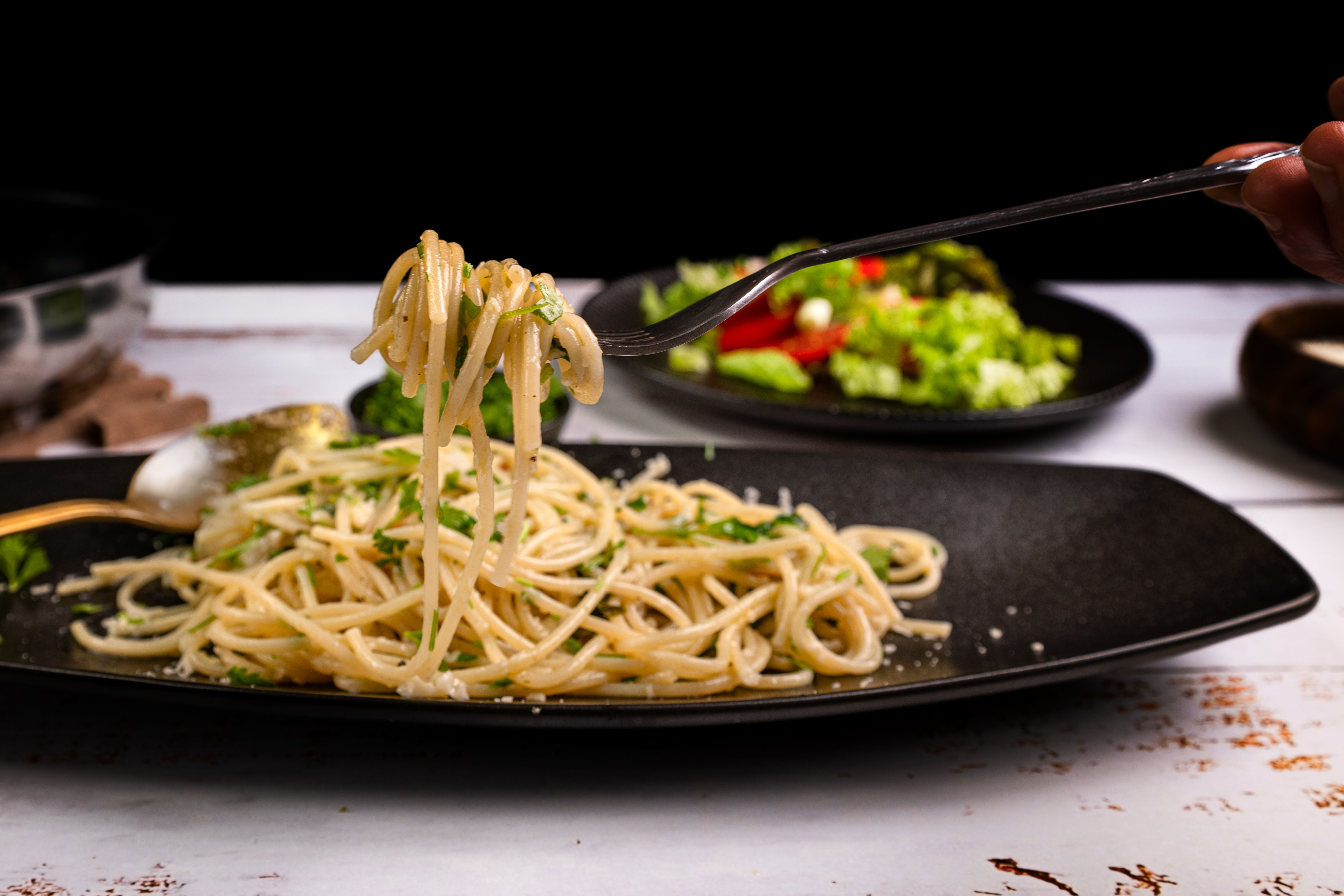 Delicious Spaghetti Dish Perfectly Presented · Free Stock Photo