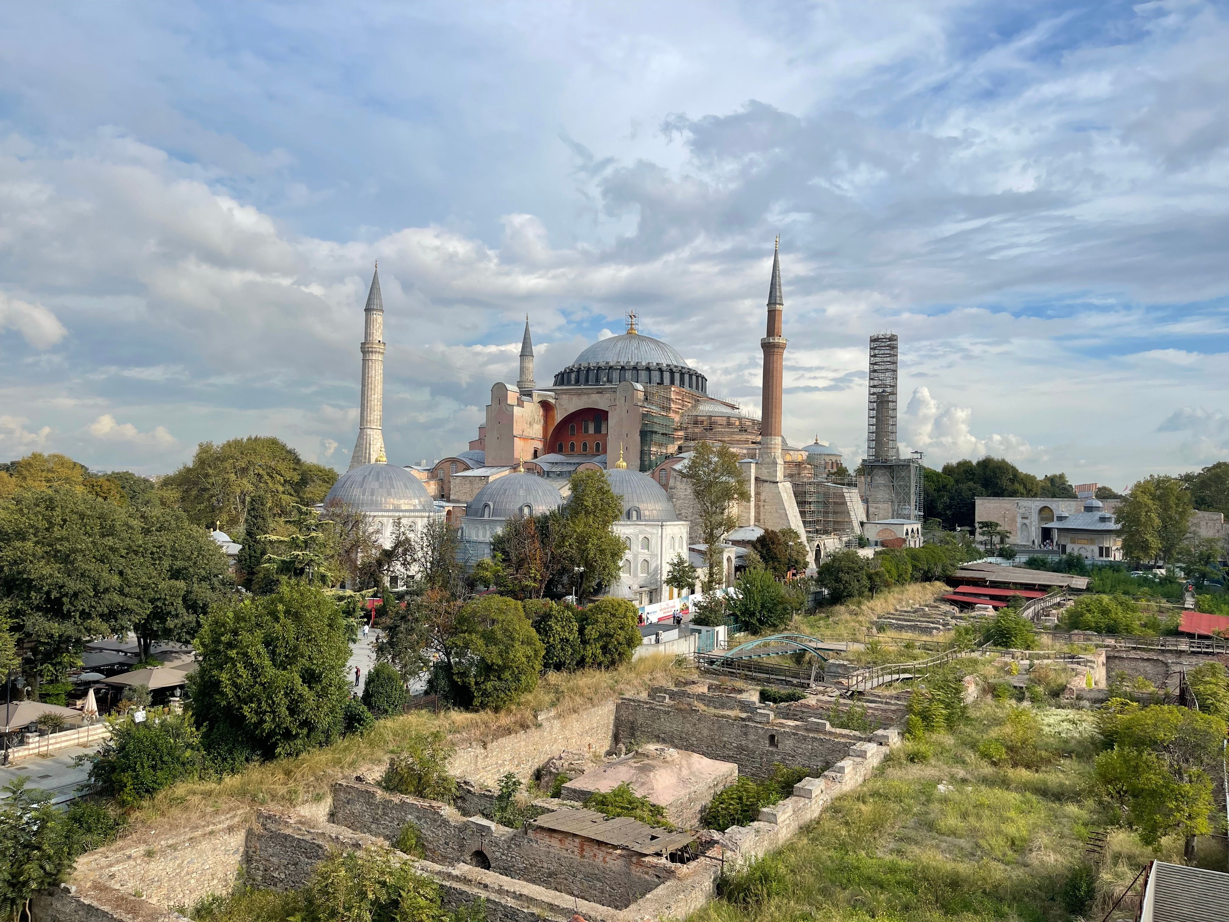 Hagia Sophia and Istanbul Skyline in Summer · Free Stock Photo