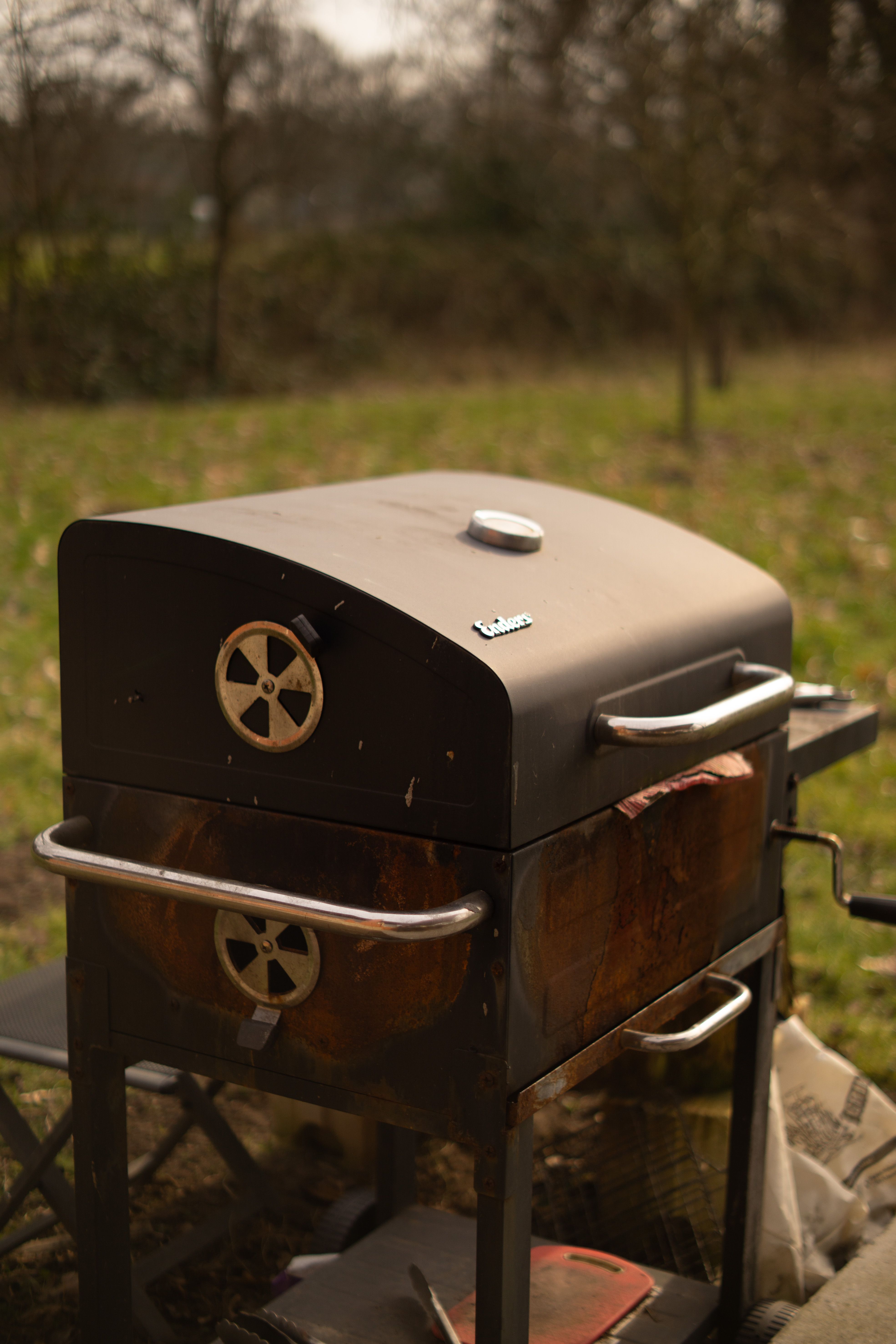 Rustic Barbecue Grill in Outdoor Setting · Free Stock Photo