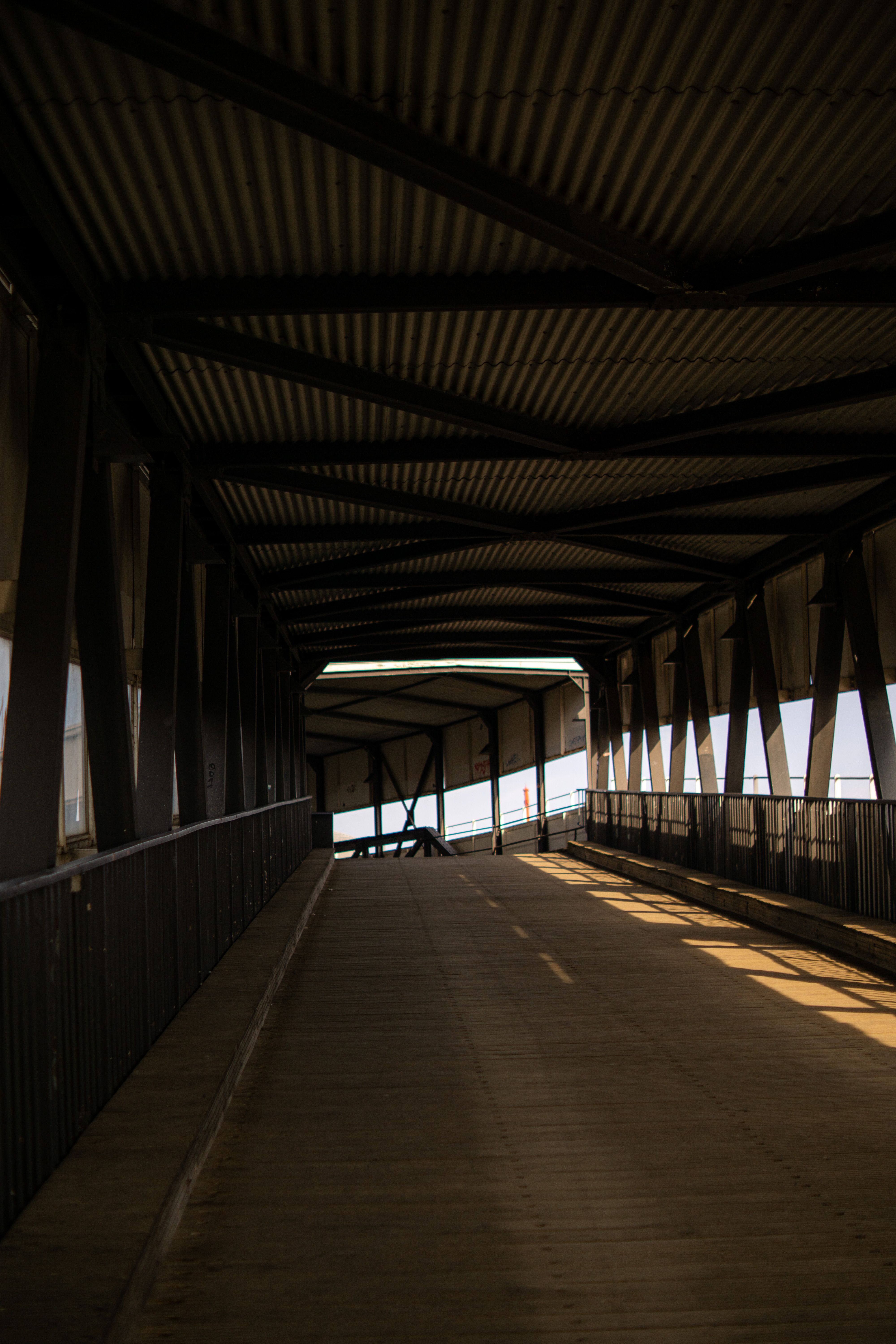 Covered Walkway in Hamburg's Historic Port Area · Free Stock Photo