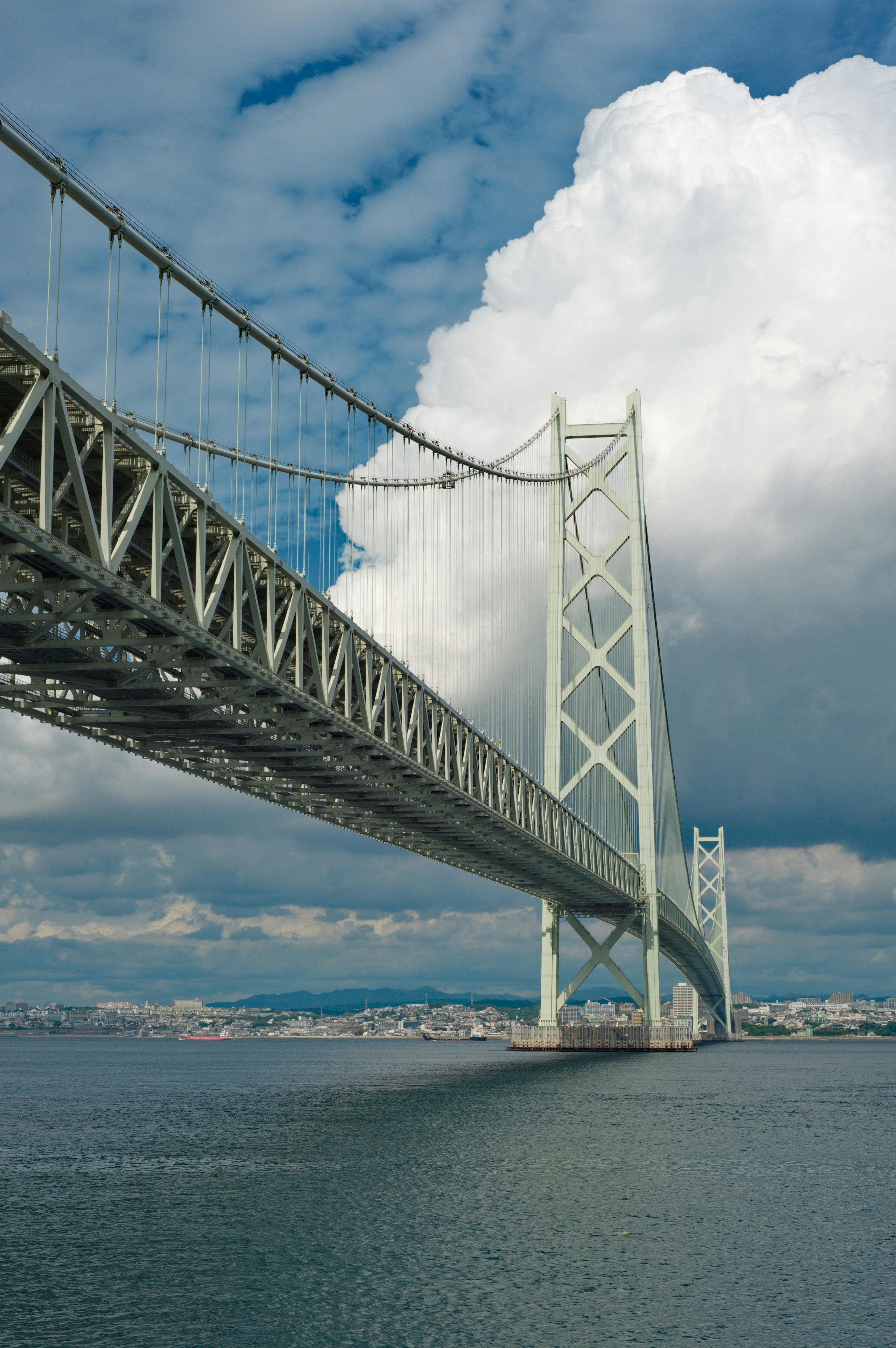 Ponte Akashi Kaikyo Vista Do Lado De Awaji. · Foto profissional gratuita