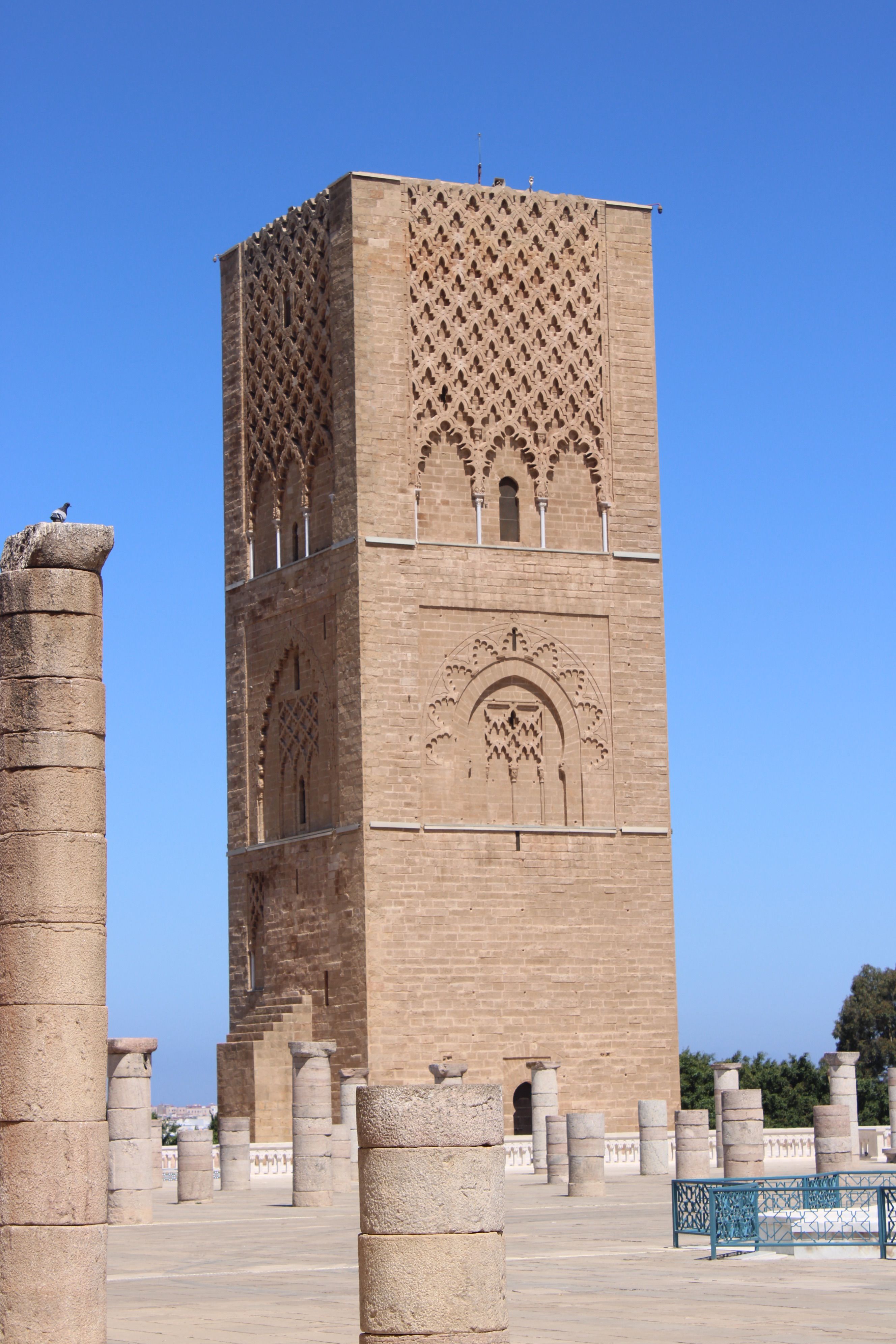 Hassan Tower in Rabat, Morocco under Blue Sky · Free Stock Photo