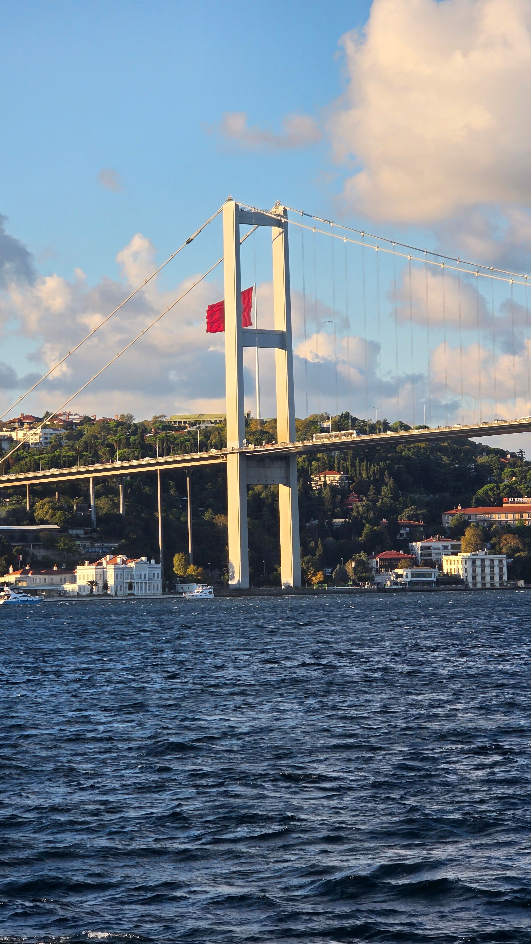 Bosphorus Bridge Over Scenic Istanbul Waterfront · Free Stock Photo