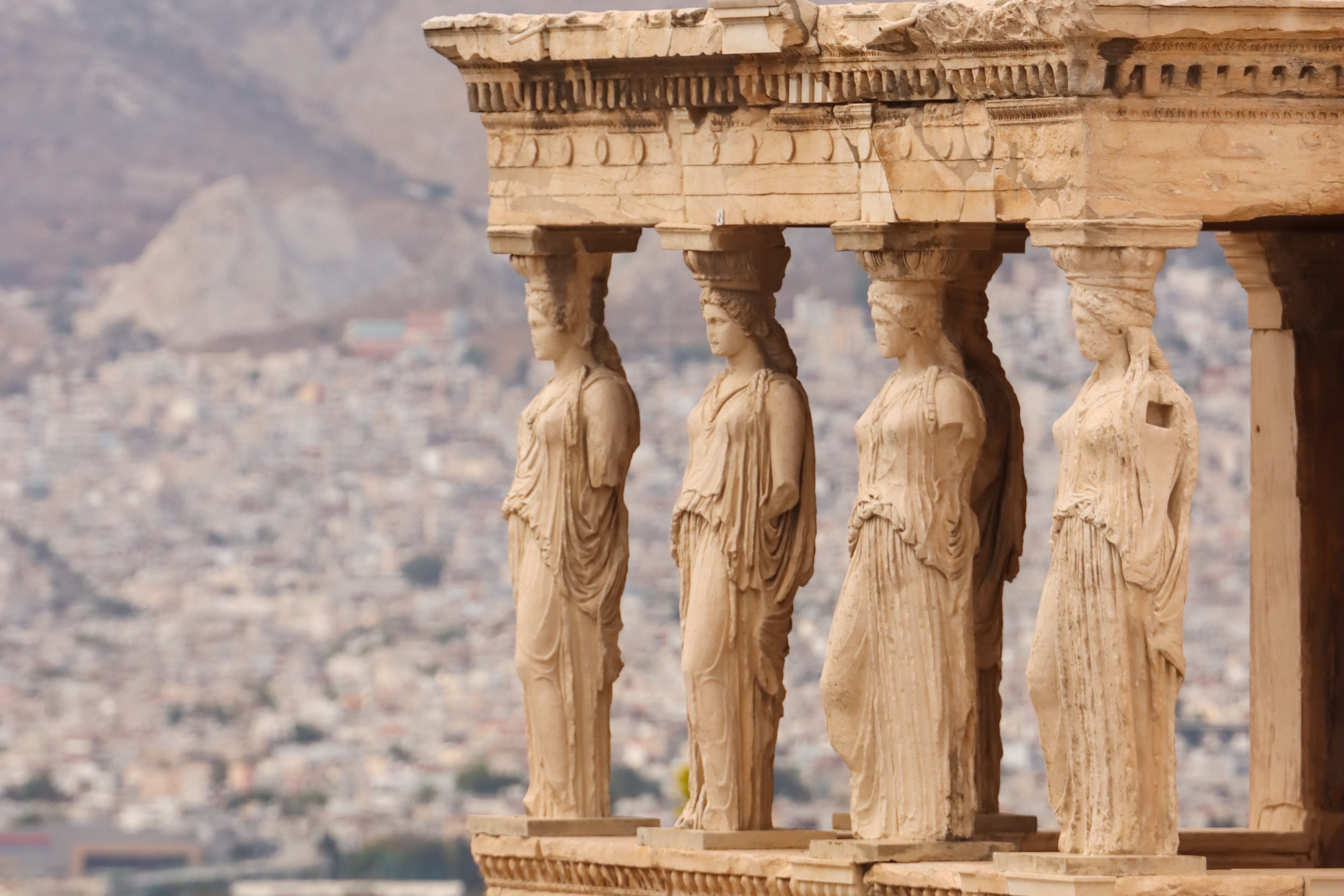 Caryatids of the Erechtheion, Athens, Greece · Free Stock Photo