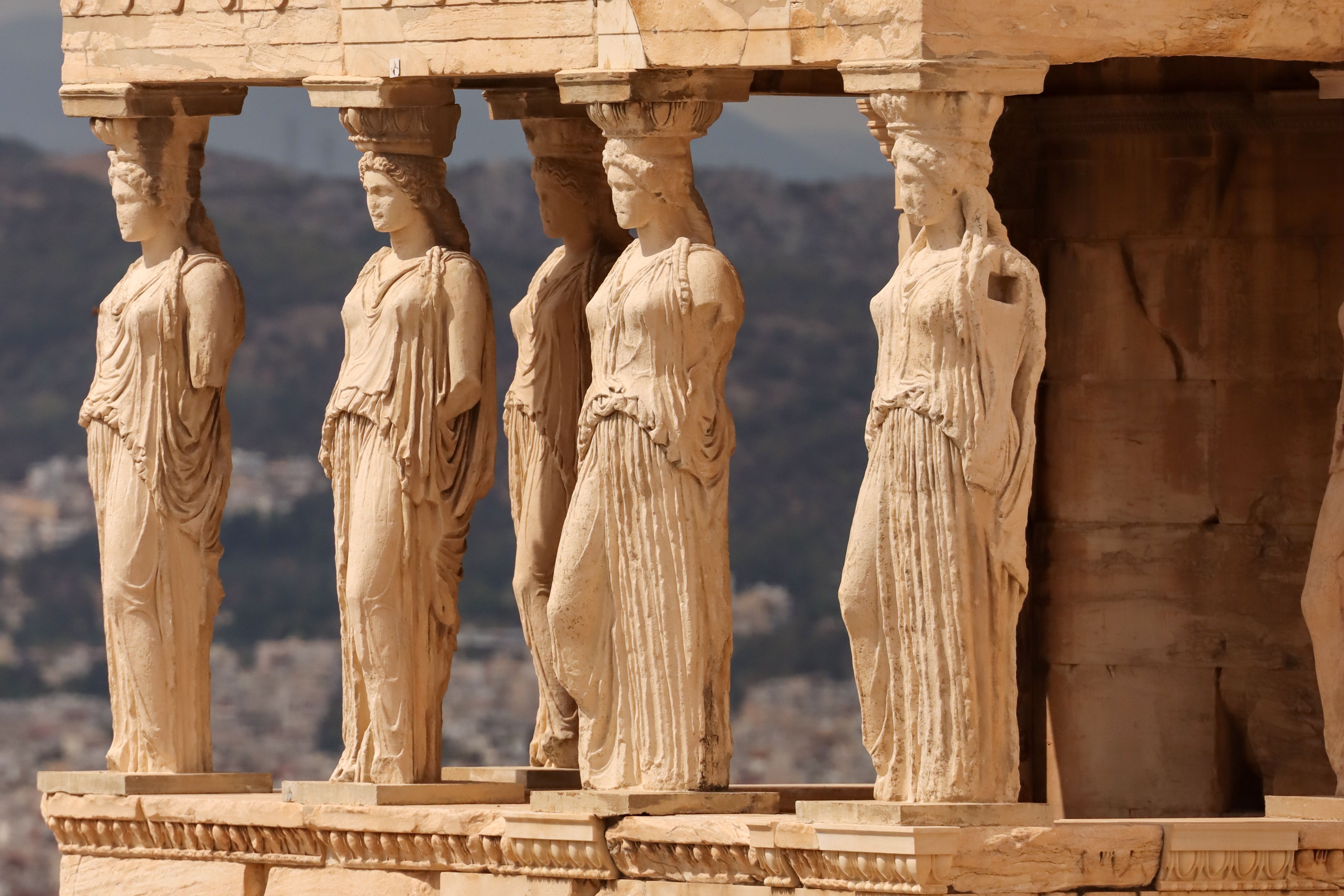 Caryatids of the Erechtheion in Athens, Greece · Free Stock Photo