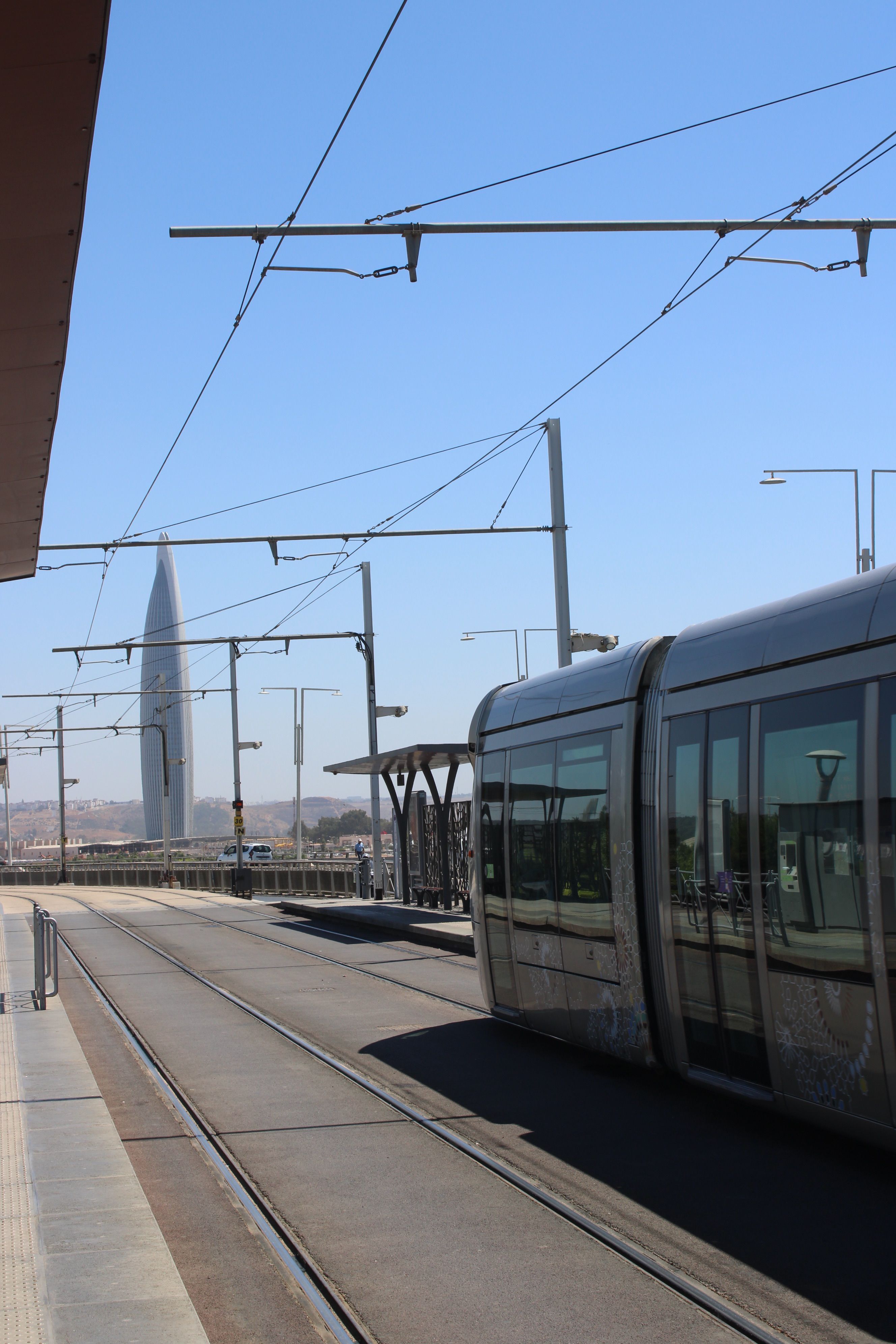 Modern Tram at Rabat-Salé Railway Station · Free Stock Photo