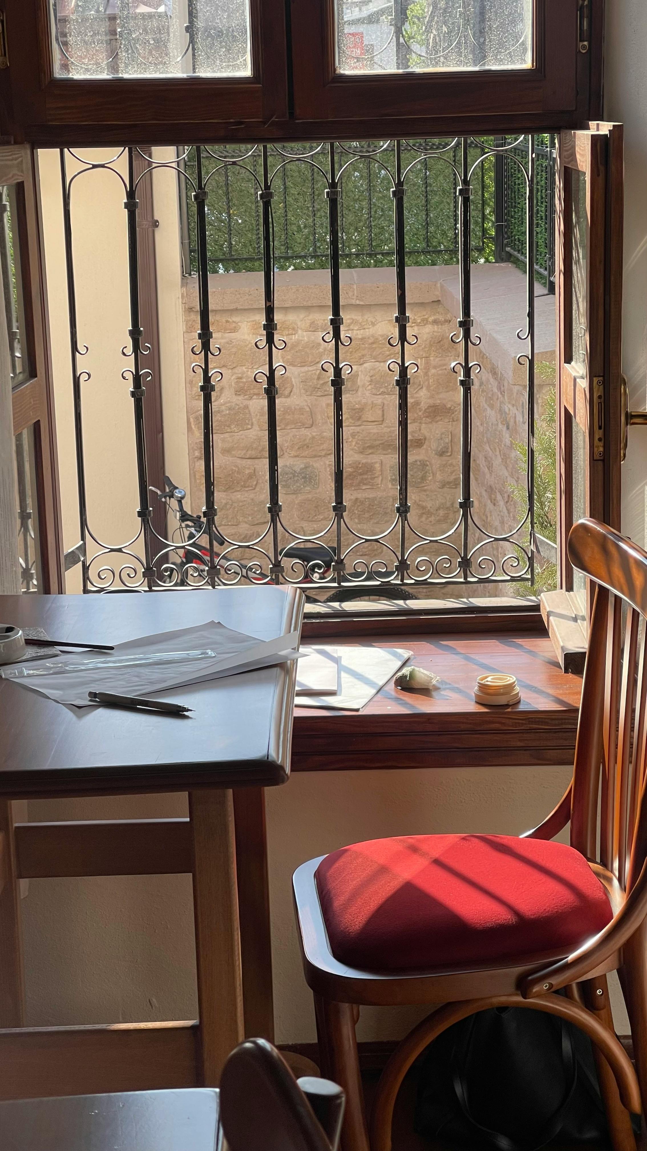 Cozy Writing Nook by Sunlit Window in Konya · Free Stock Photo