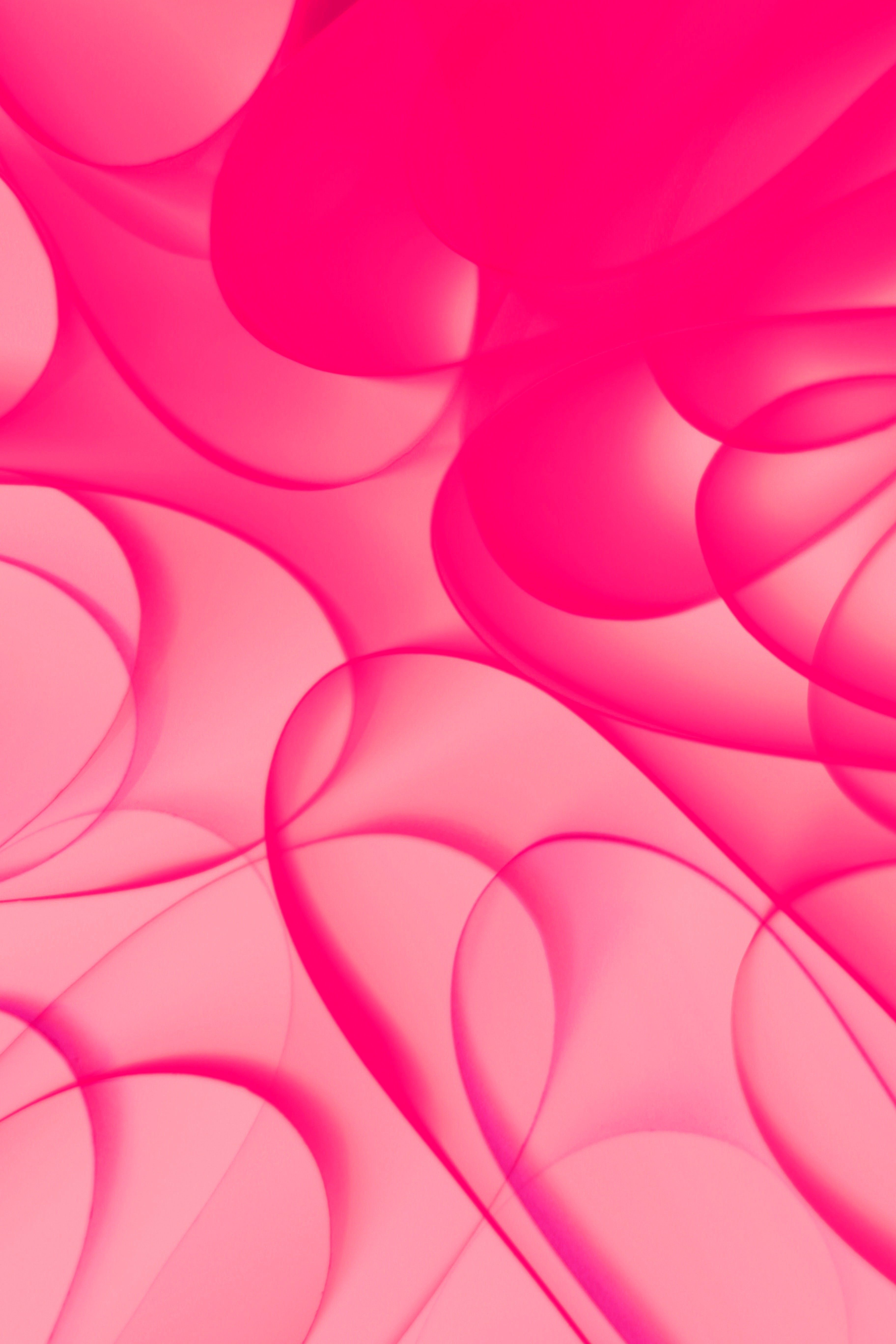 Vibrant Abstract Pink Fluid Shapes Background · Free Stock Photo