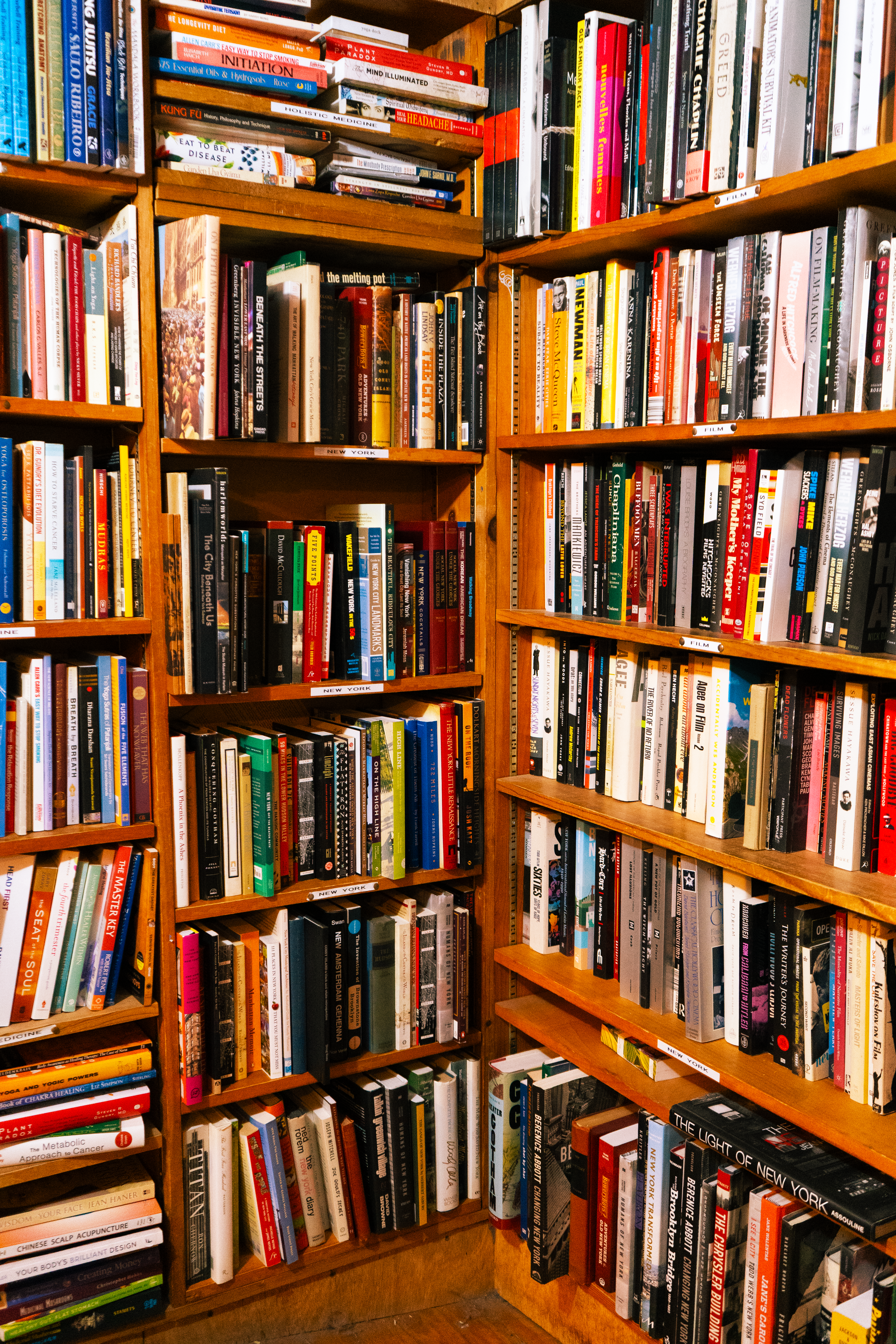 Cozy library corner filled with books · Free Stock Photo