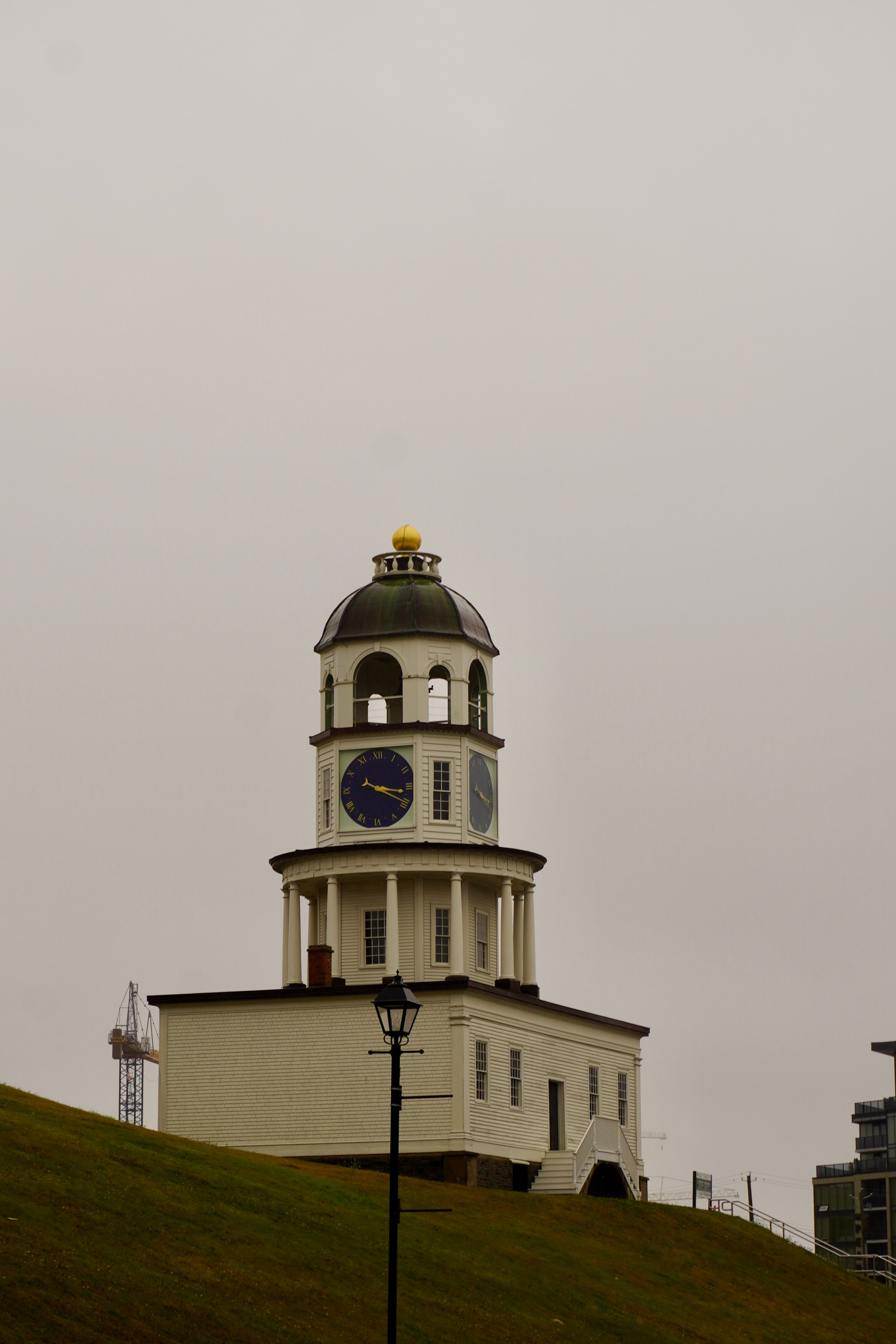 Historic Halifax Clock Tower against Grey Sky · Free Stock Photo