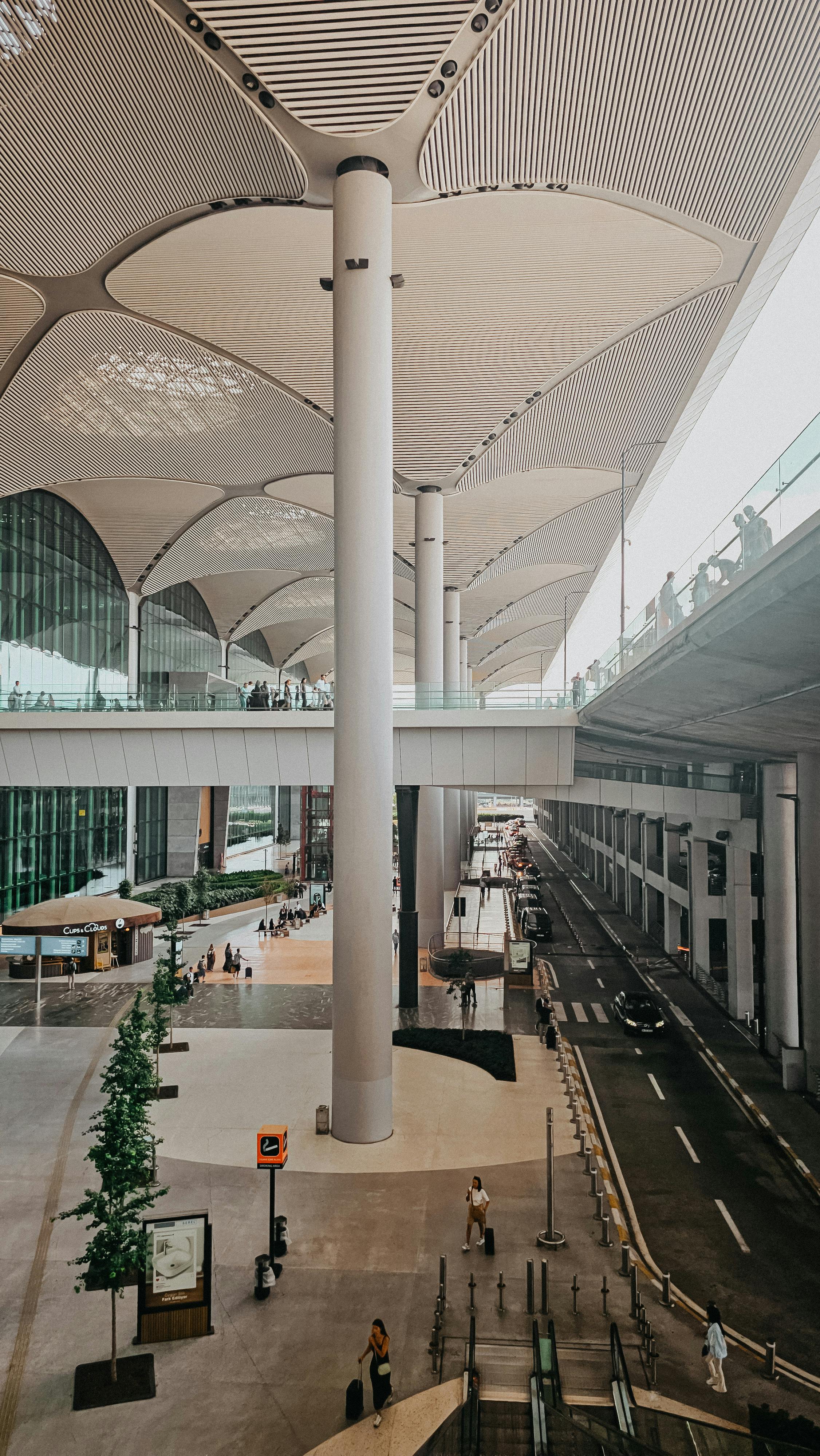 Modern Airport Terminal Interior Design · Free Stock Photo