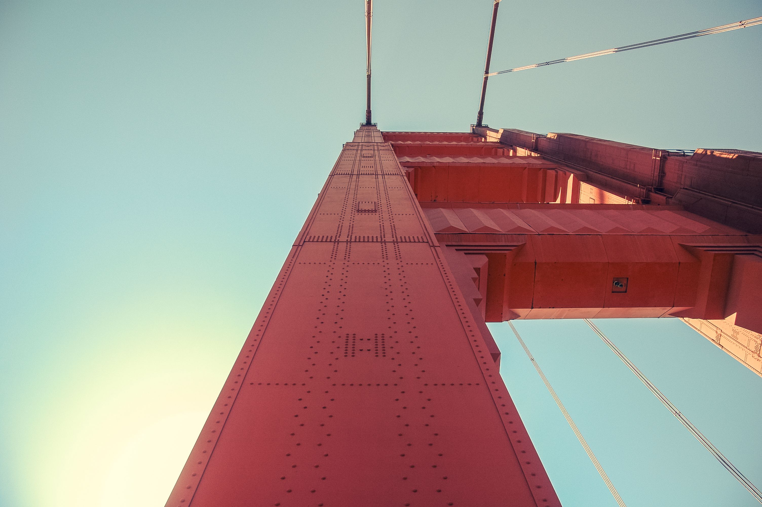 Golden Gate Bridge Tower in San Francisco · Free Stock Photo