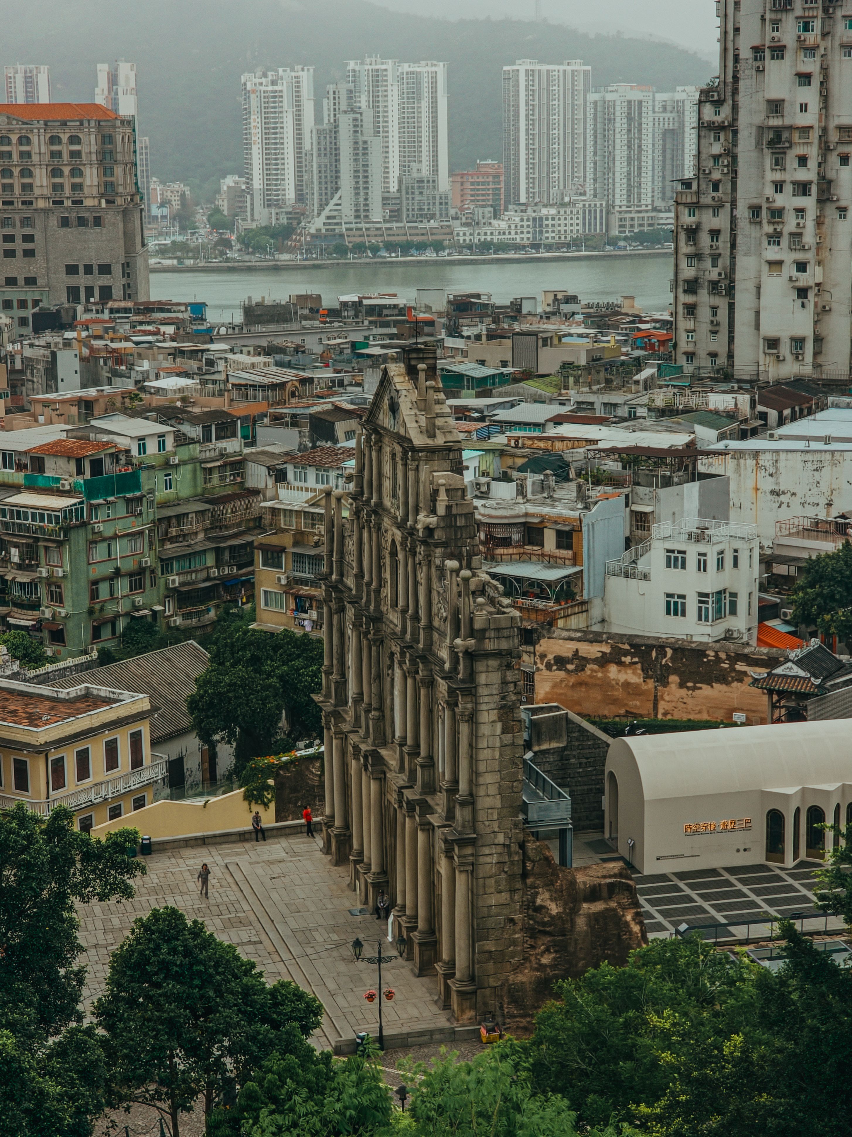 Scenic View of Macao with St. Paul's Ruins · Free Stock Photo