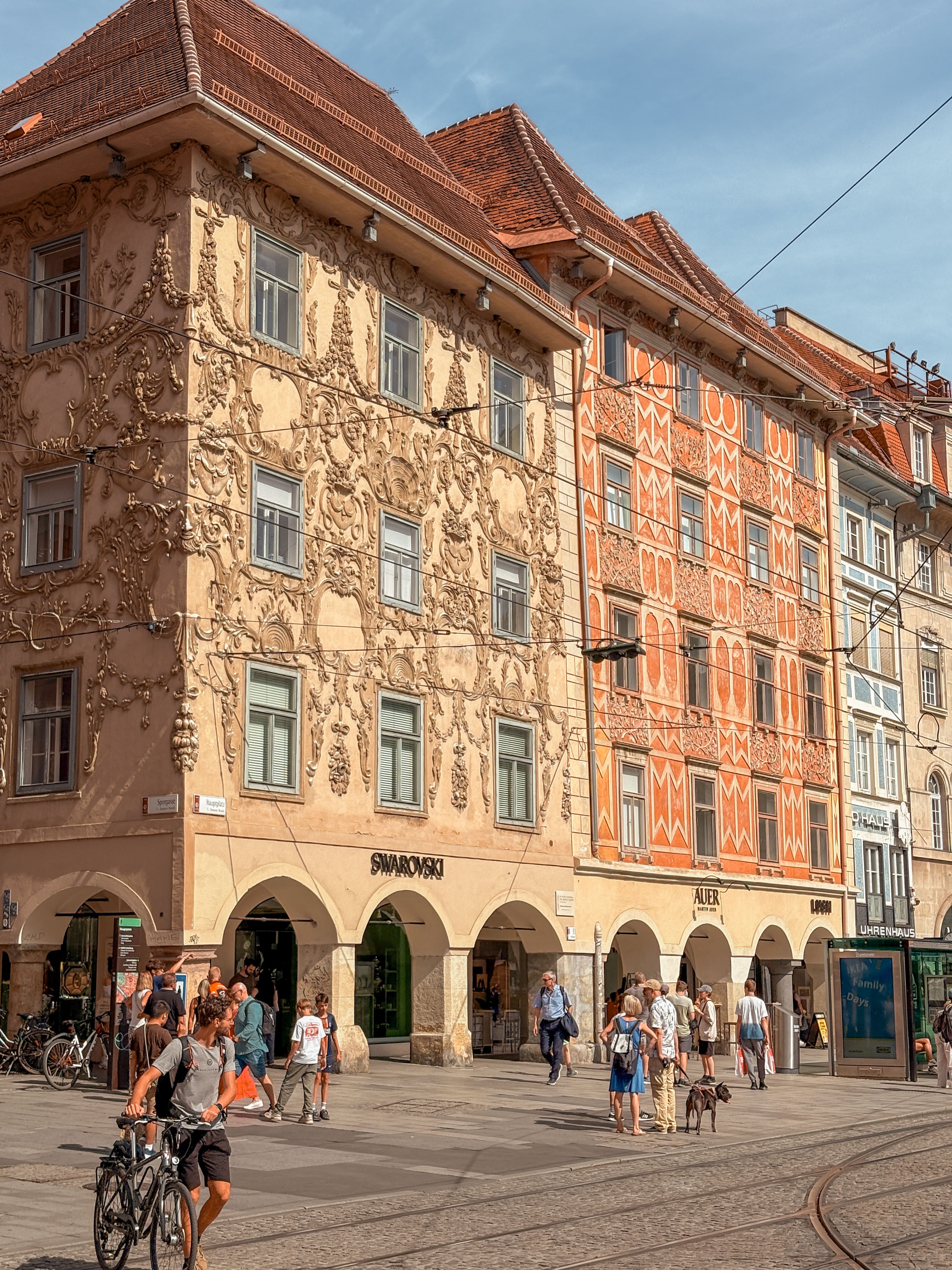 Street View of Historic Buildings in Graz, Austria · Free Stock Photo