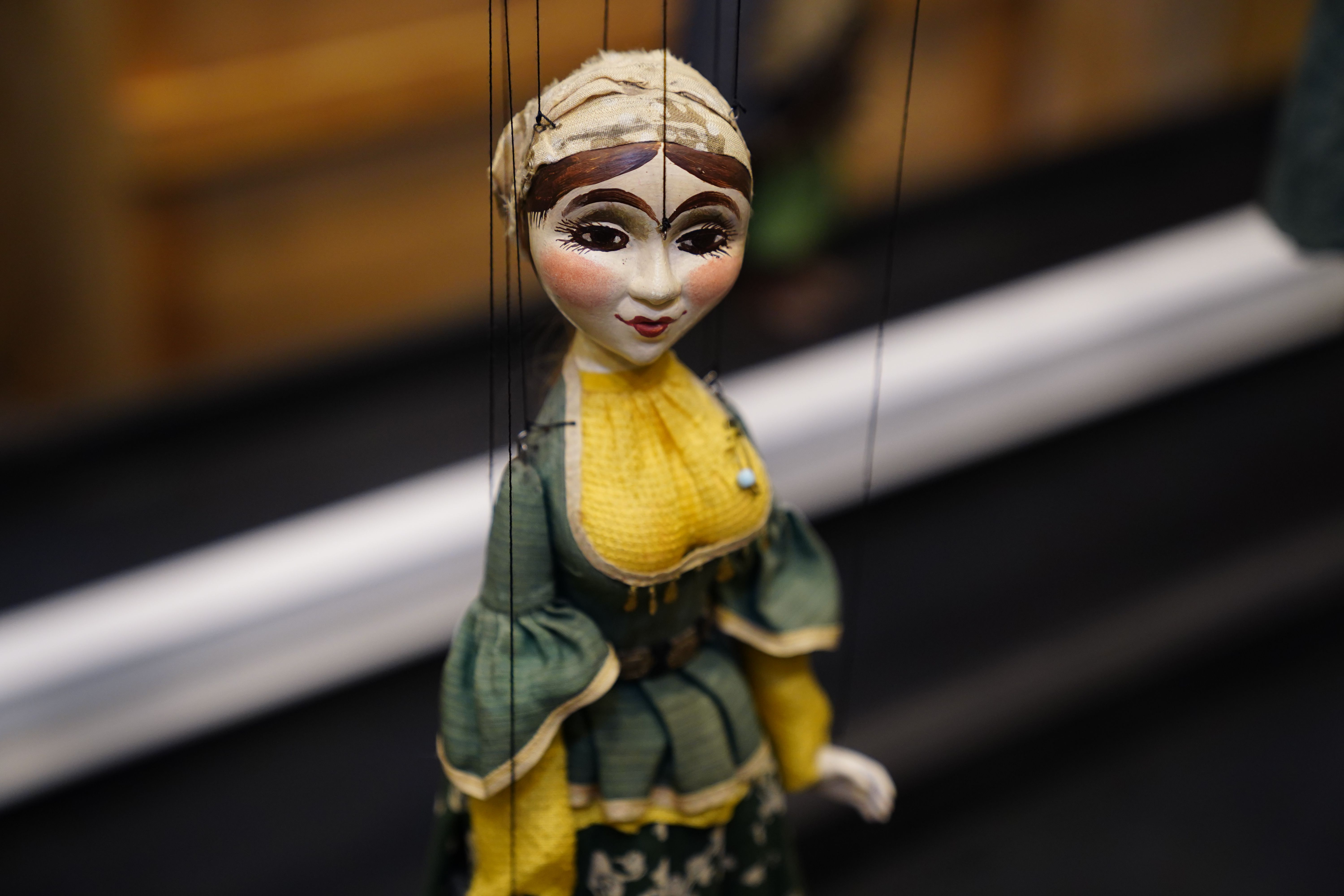 Detailed Marionette Puppet in Traditional Attire · Free Stock Photo
