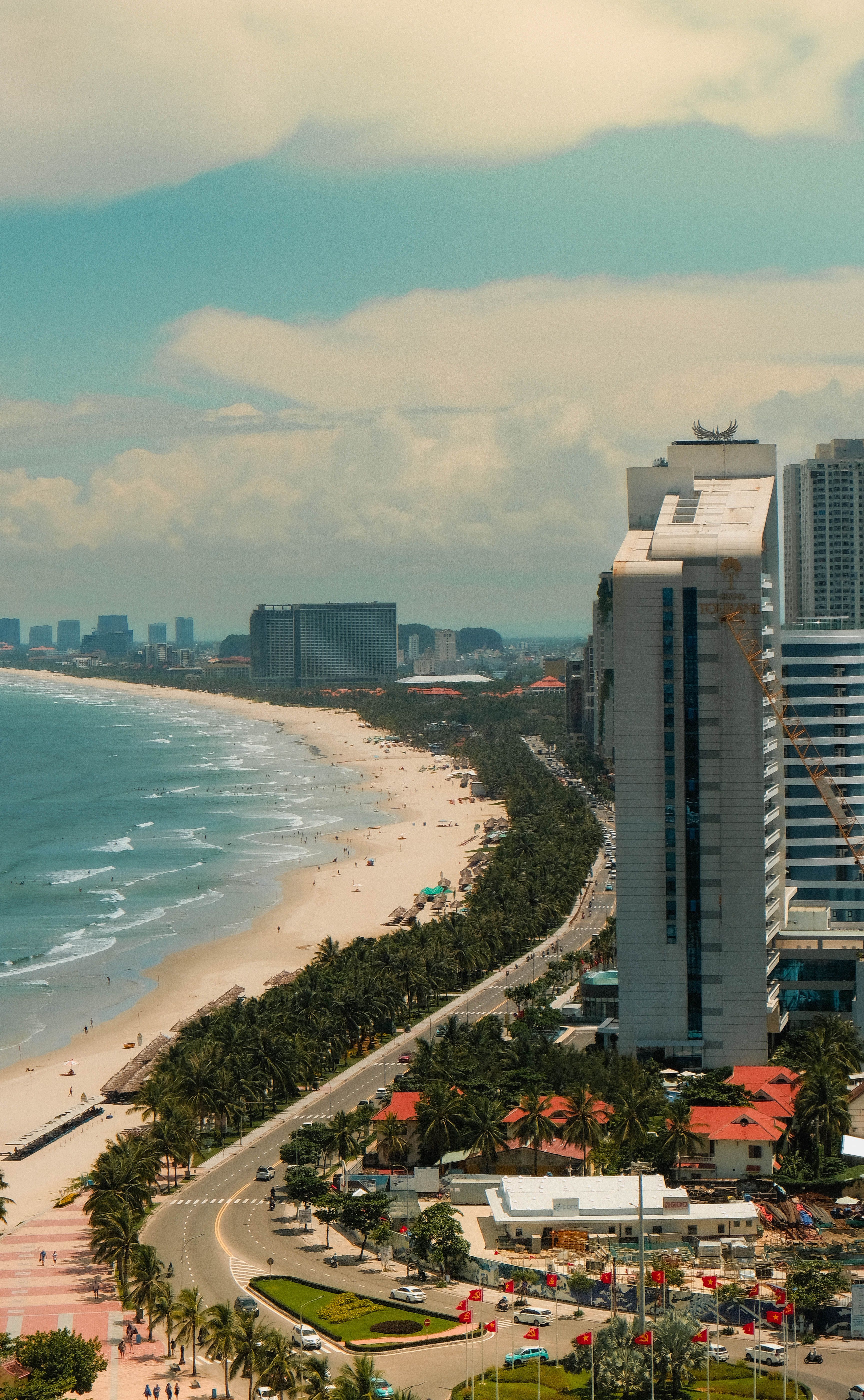 Aerial View of Da Nang Beach and Skyline · Free Stock Photo