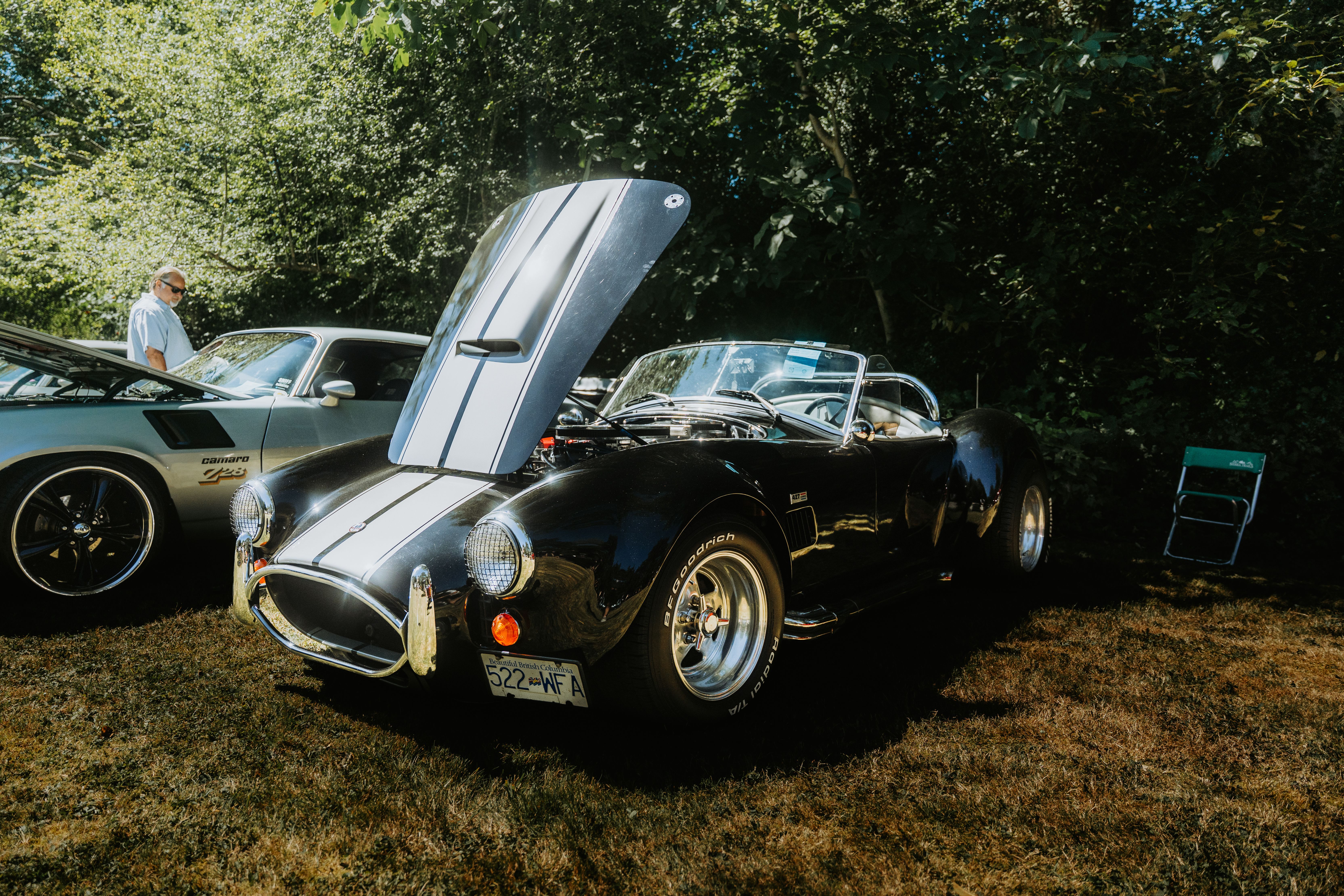 Classic Sports Car Showcase at Outdoor Event · Free Stock Photo