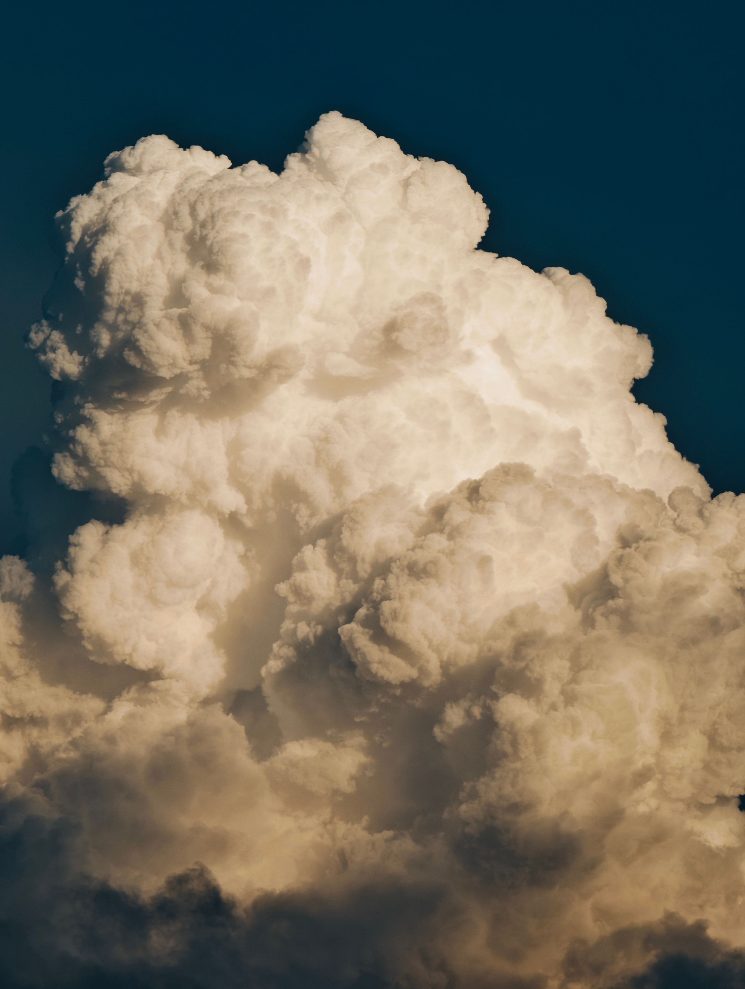 Majestic Cumulus Cloud Formation in Blue Sky · Free Stock Photo