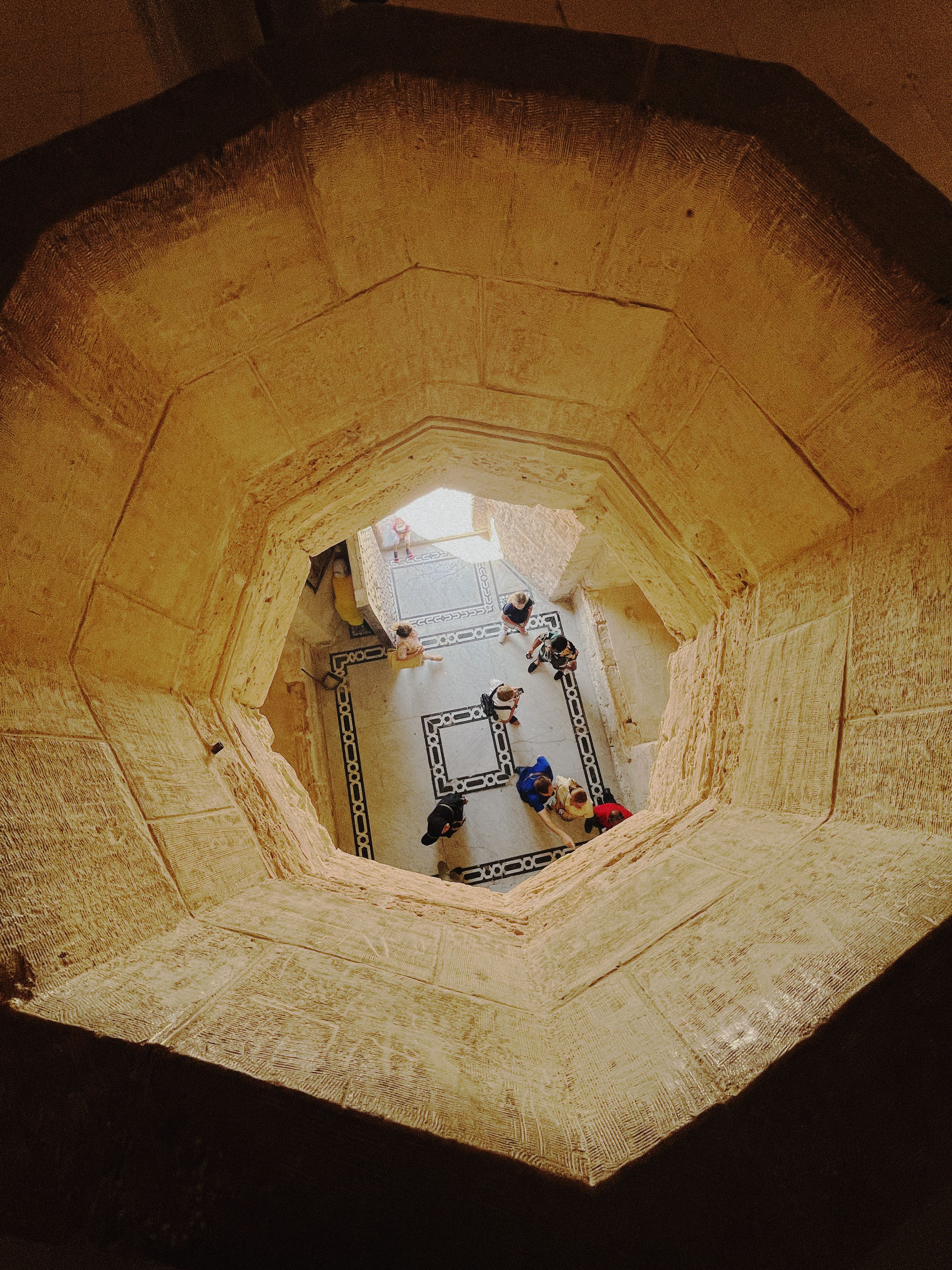 View from an Octagonal Tower Interior · Free Stock Photo
