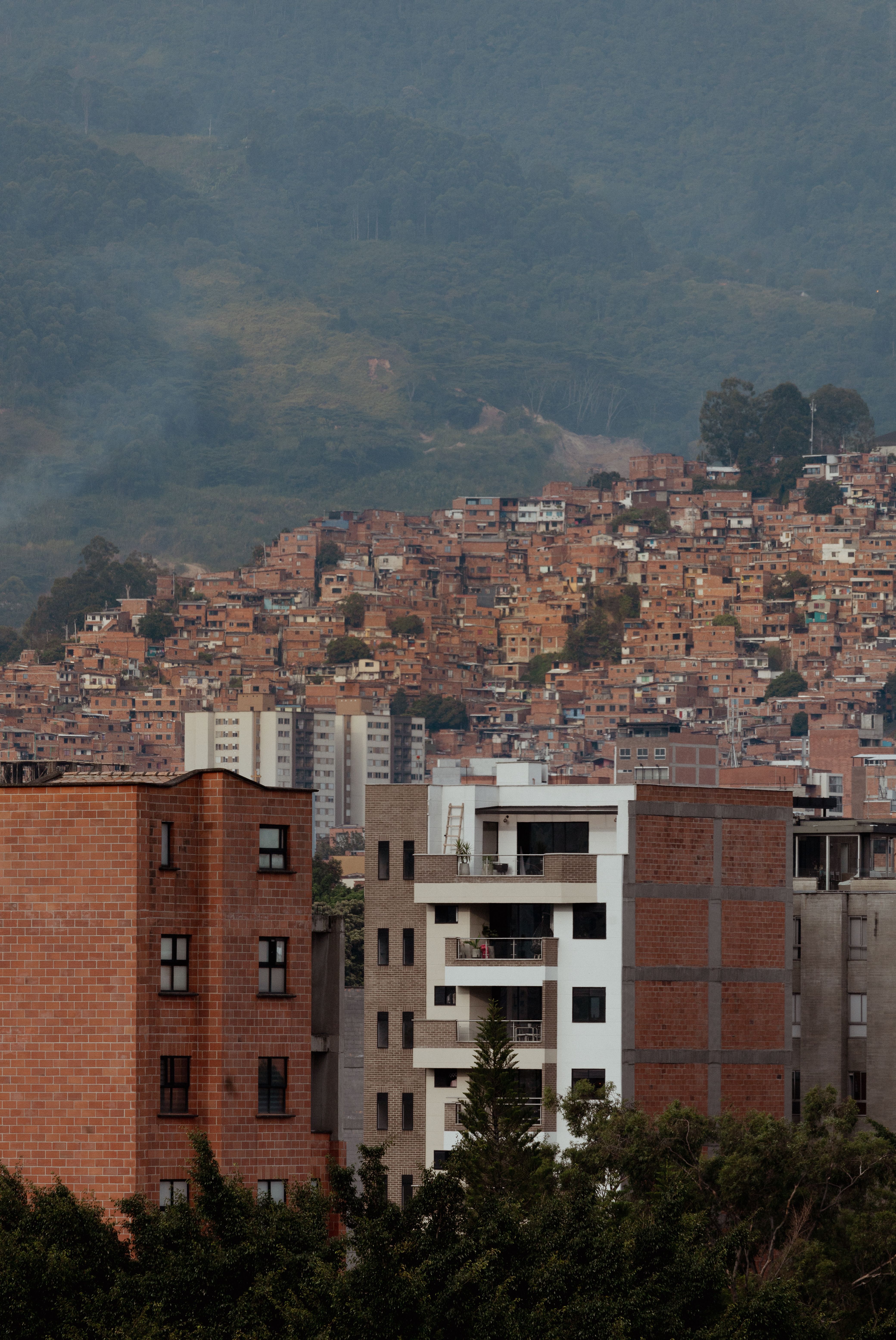 Aerial View of Medellín Residential Buildings · Free Stock Photo