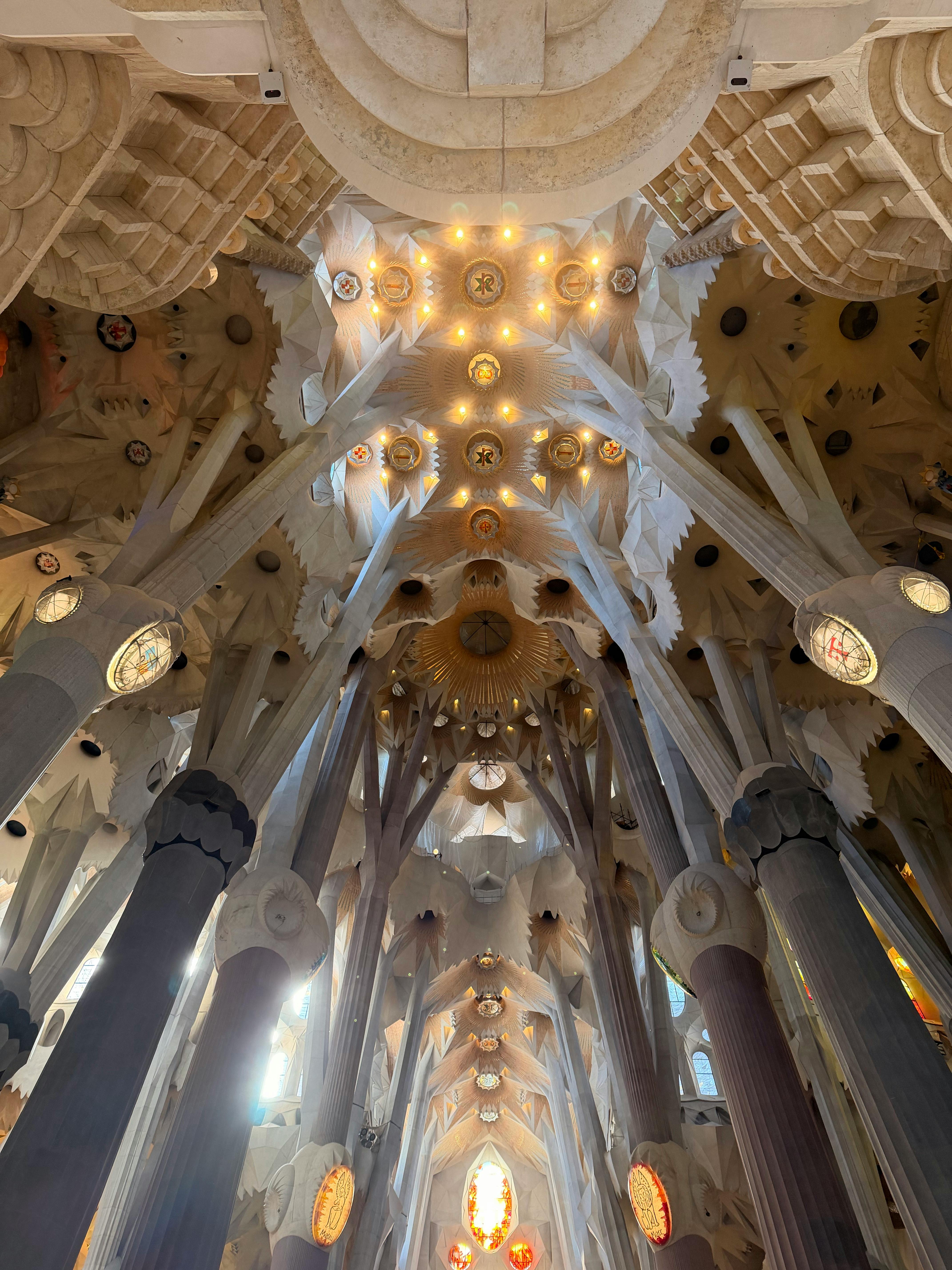 Majestic Interior of Sagrada Familia Cathedral · Free Stock Photo