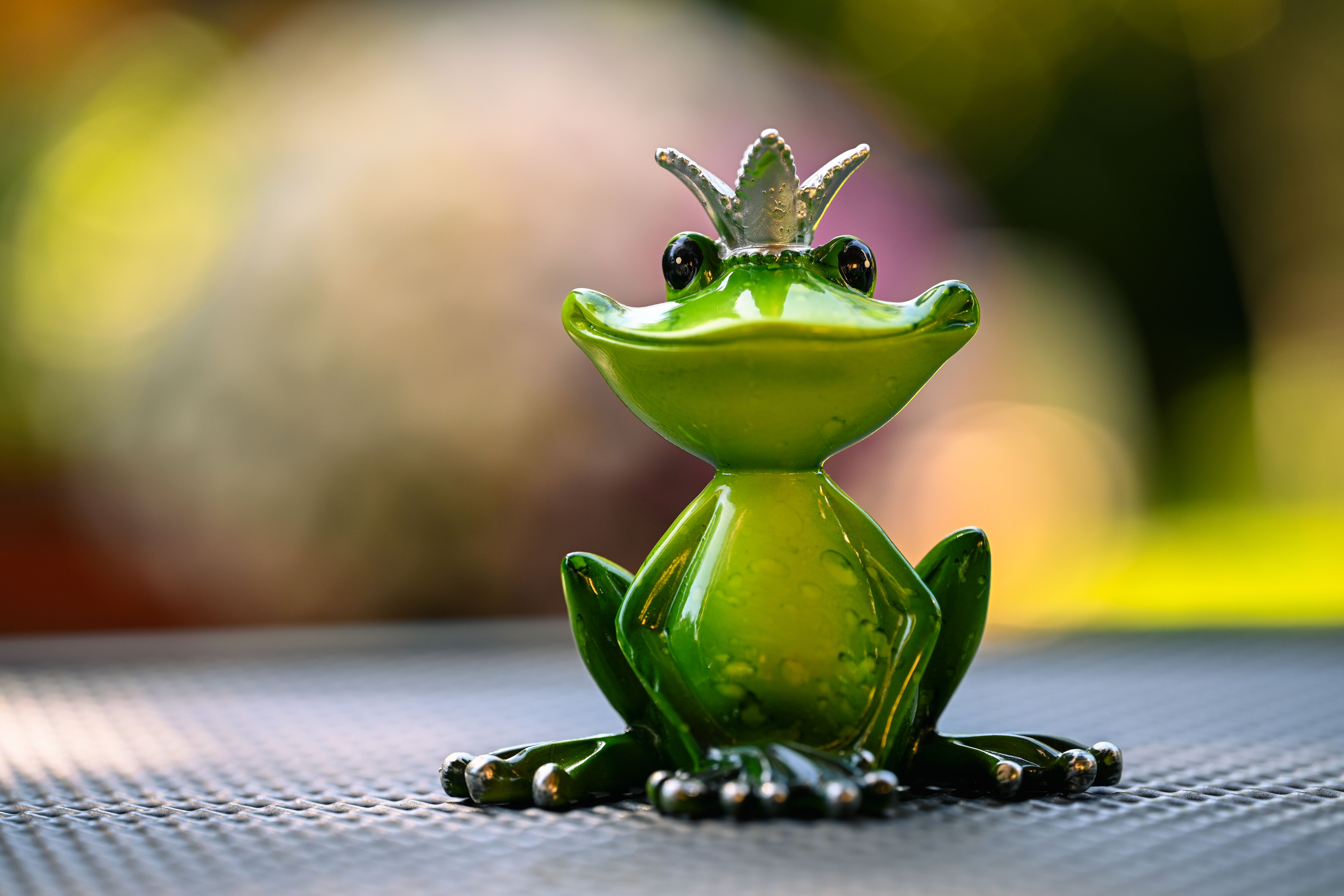 Adorable Ceramic Frog Prince Figurine · Free Stock Photo