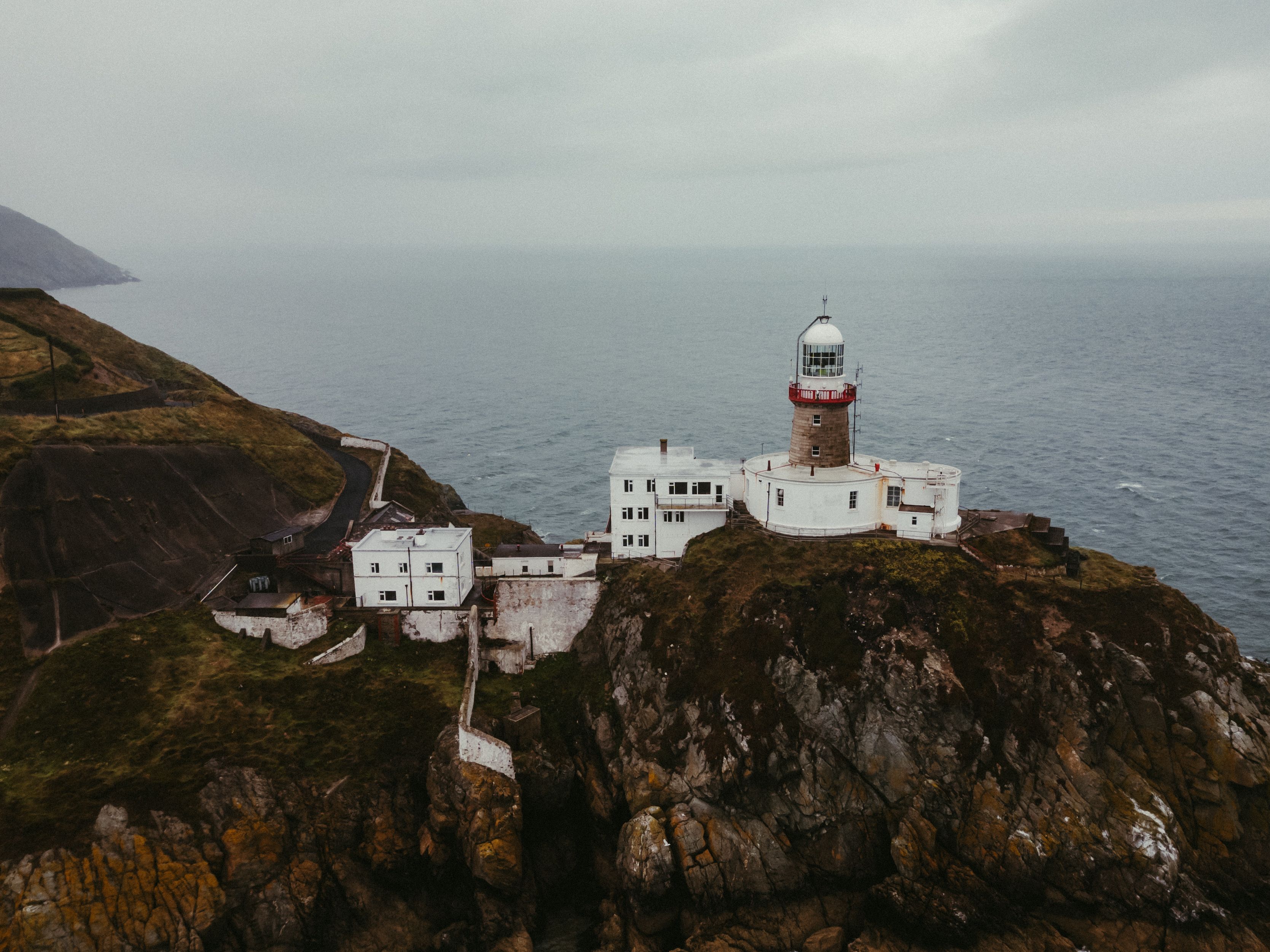 Aerial View of Howth Lighthouse in Dublin, Ireland · Free Stock Photo