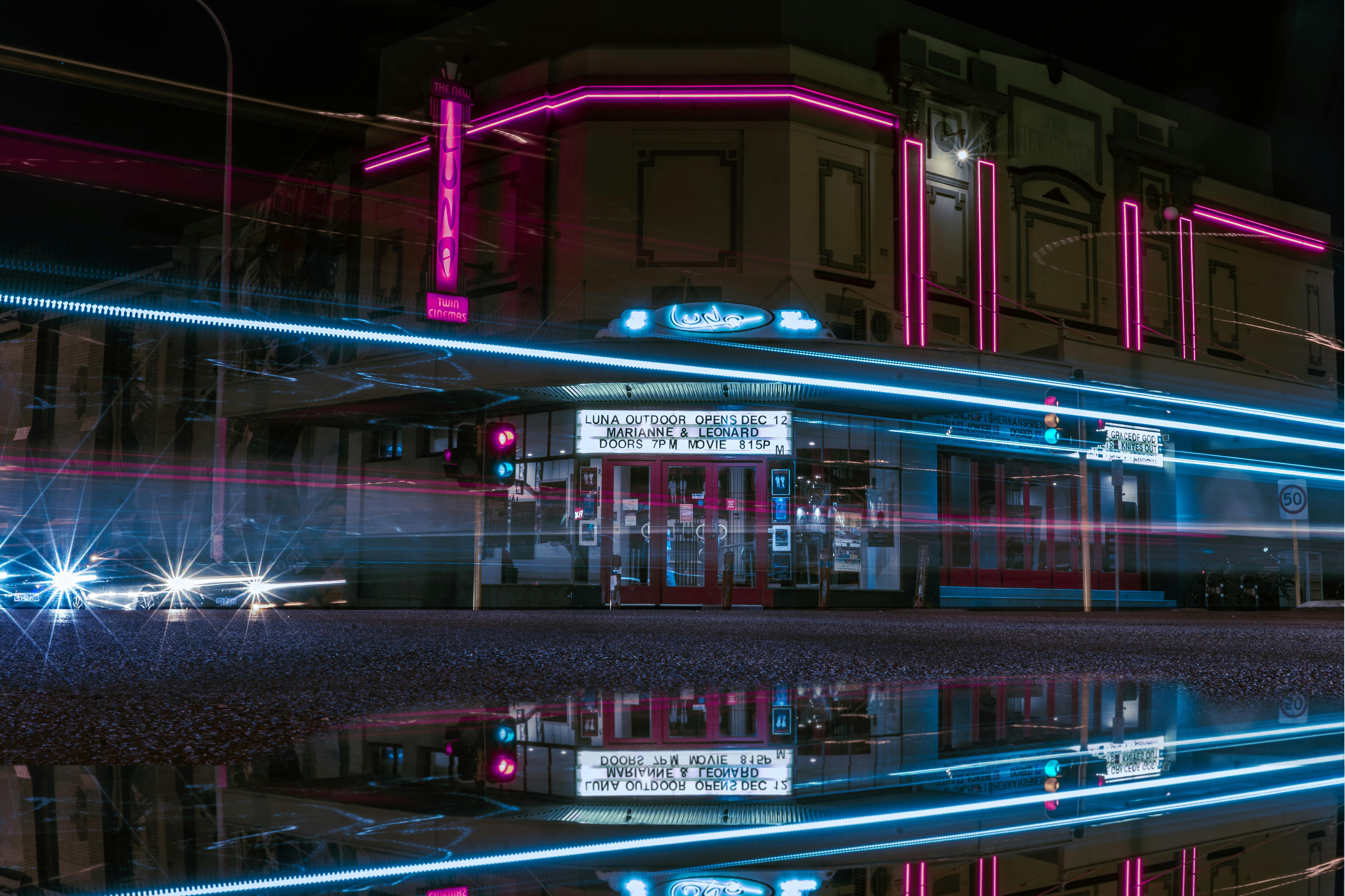 Illuminated Train on Railway · Free Stock Photo