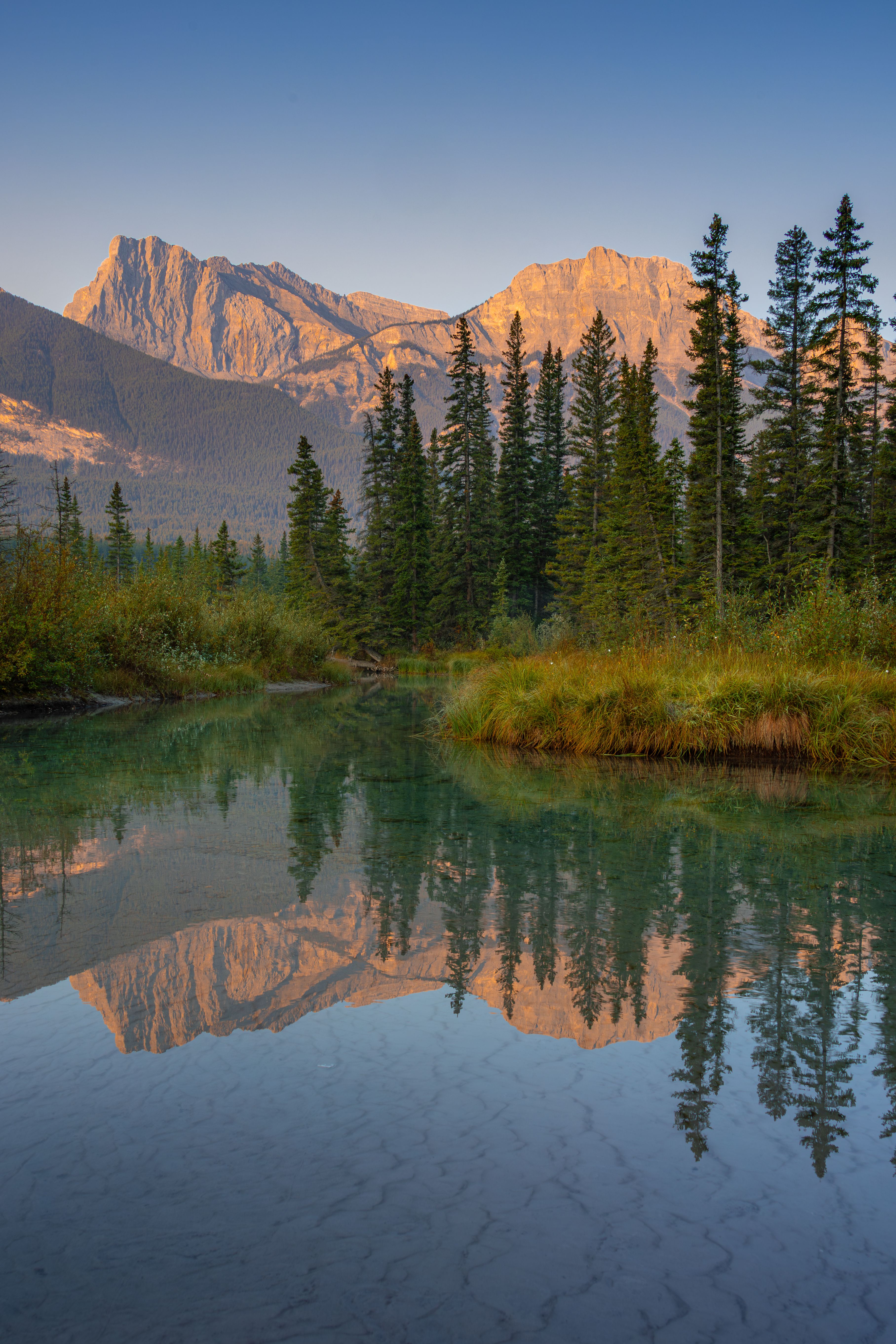 Stunning Sunrise Over Mount Rundle in Banff National Park · Free Stock ...