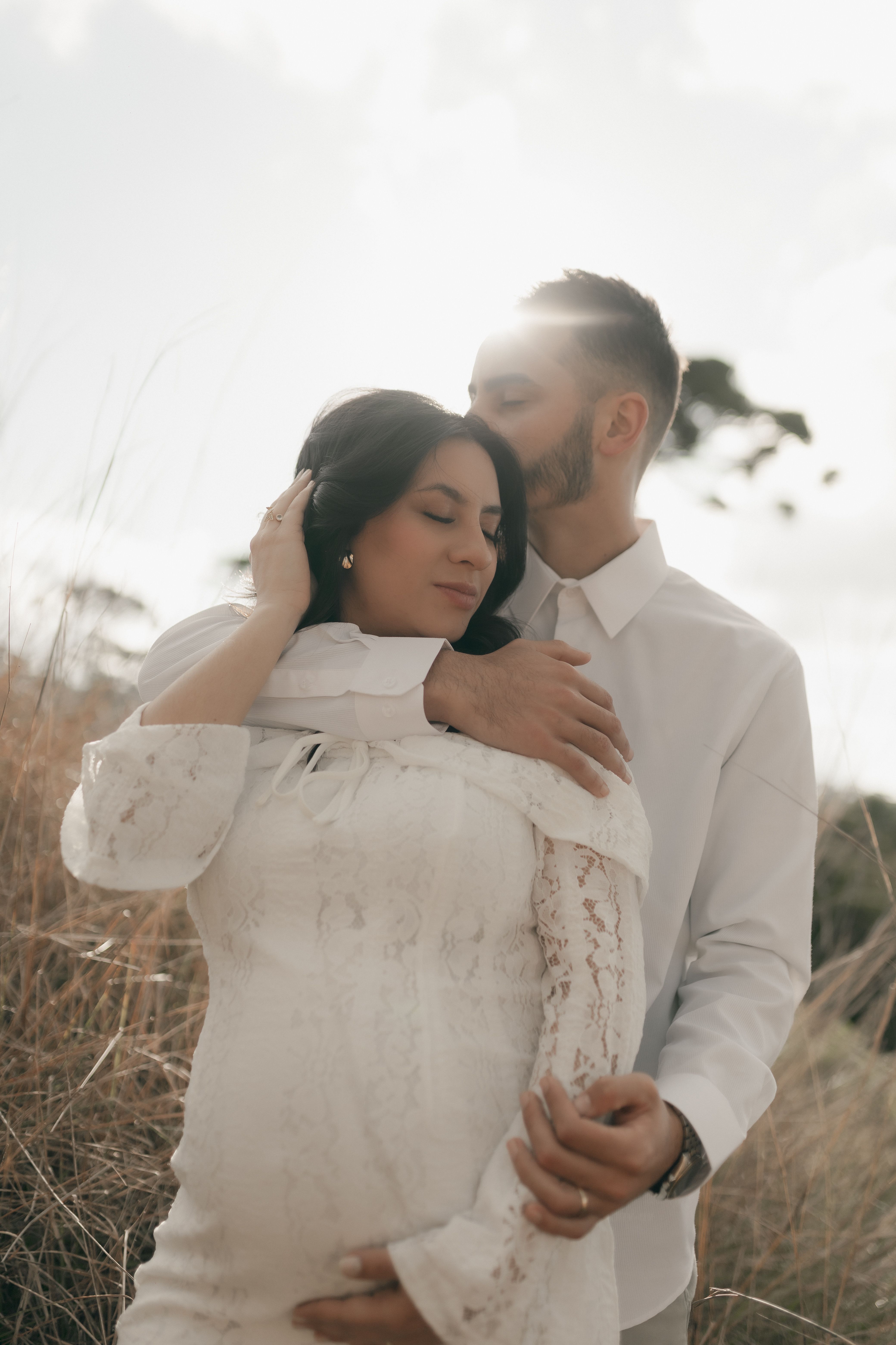 Romantic Couple in Traditional Wedding Attire · Free Stock Photo