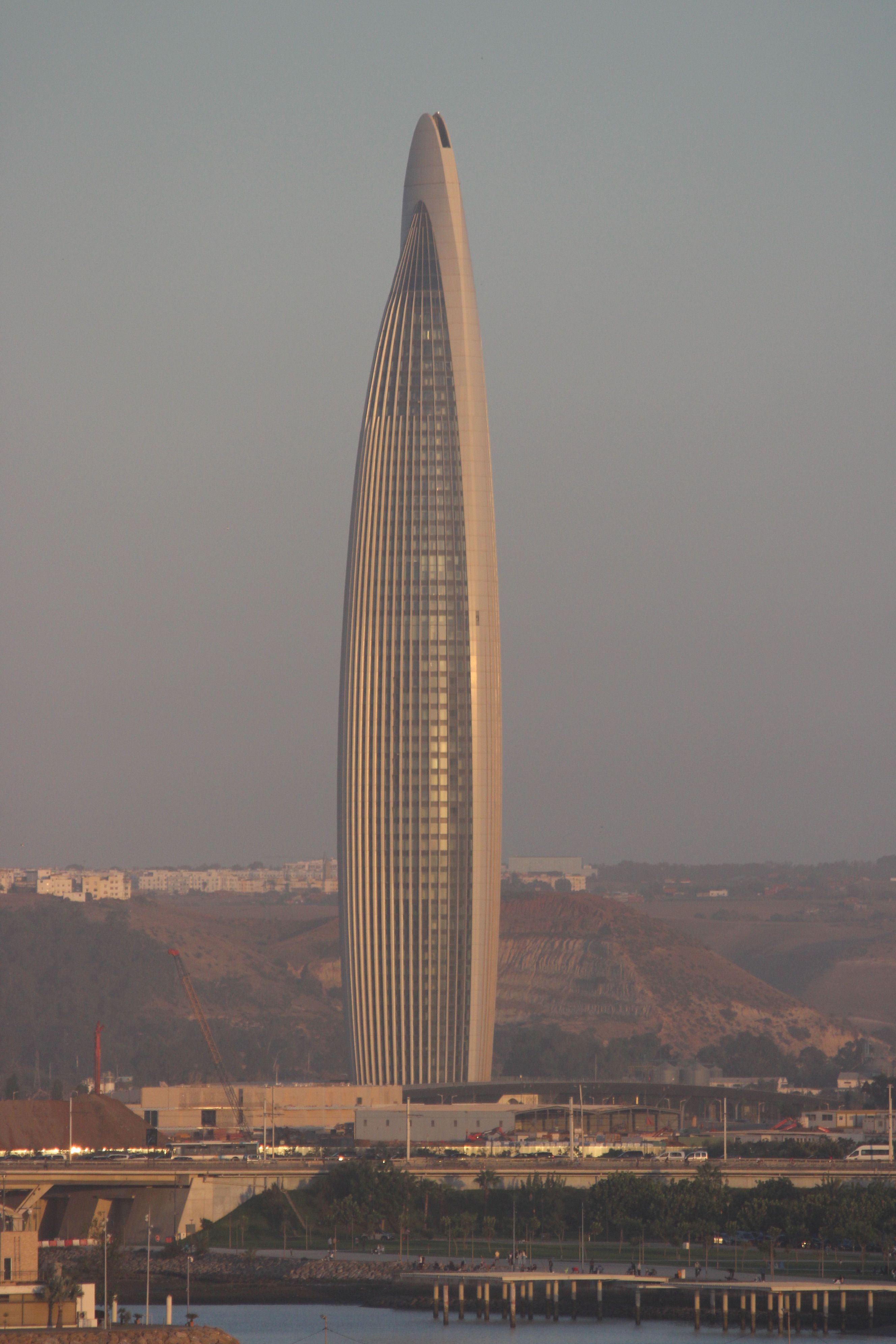 Modern Skyscraper in Rabat, Morocco at Dusk · Free Stock Photo
