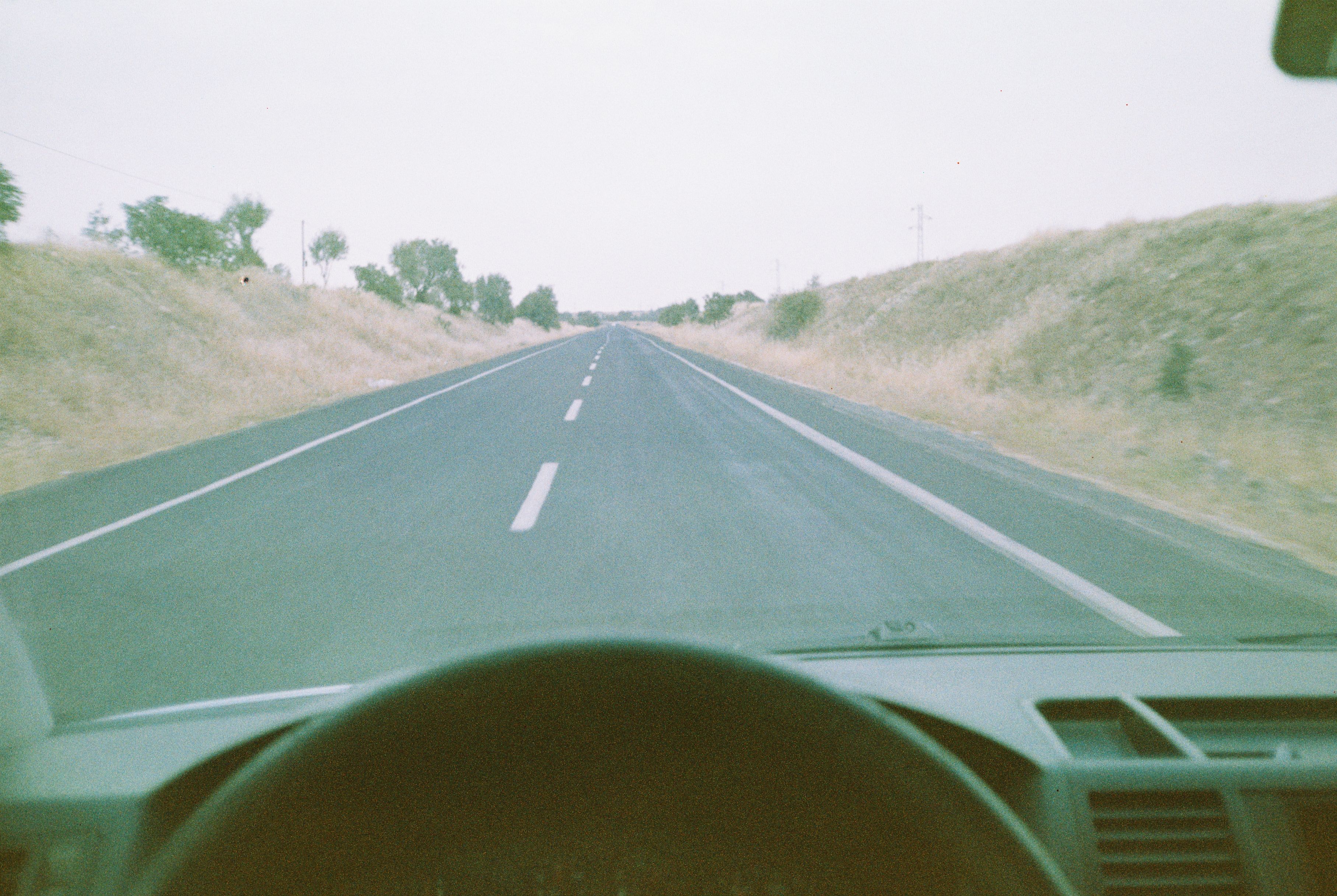 Driving on an Open Road in Türkiye · Free Stock Photo