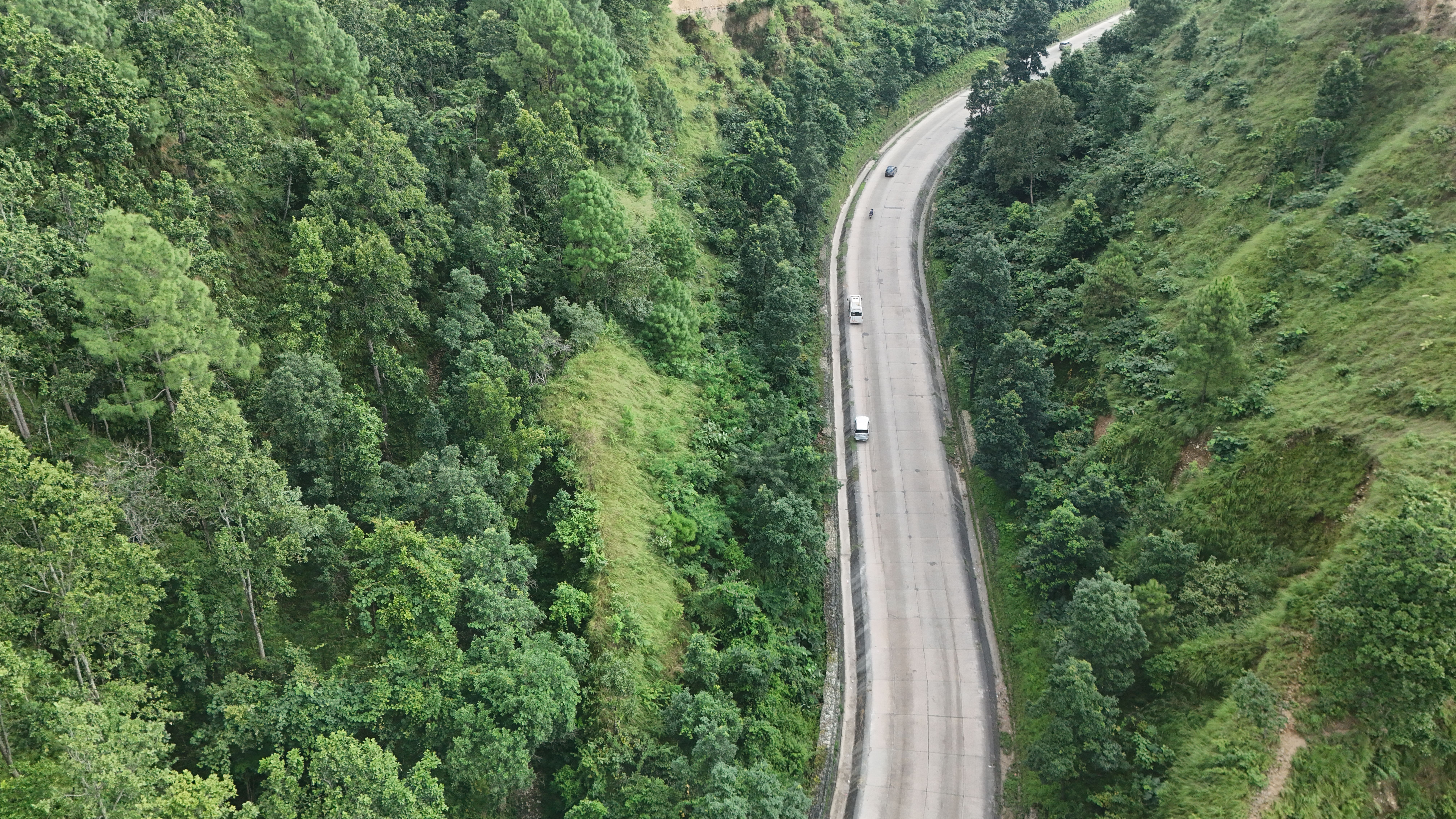 Aerial View of Scenic Mountain Road in Nepal · Free Stock Photo