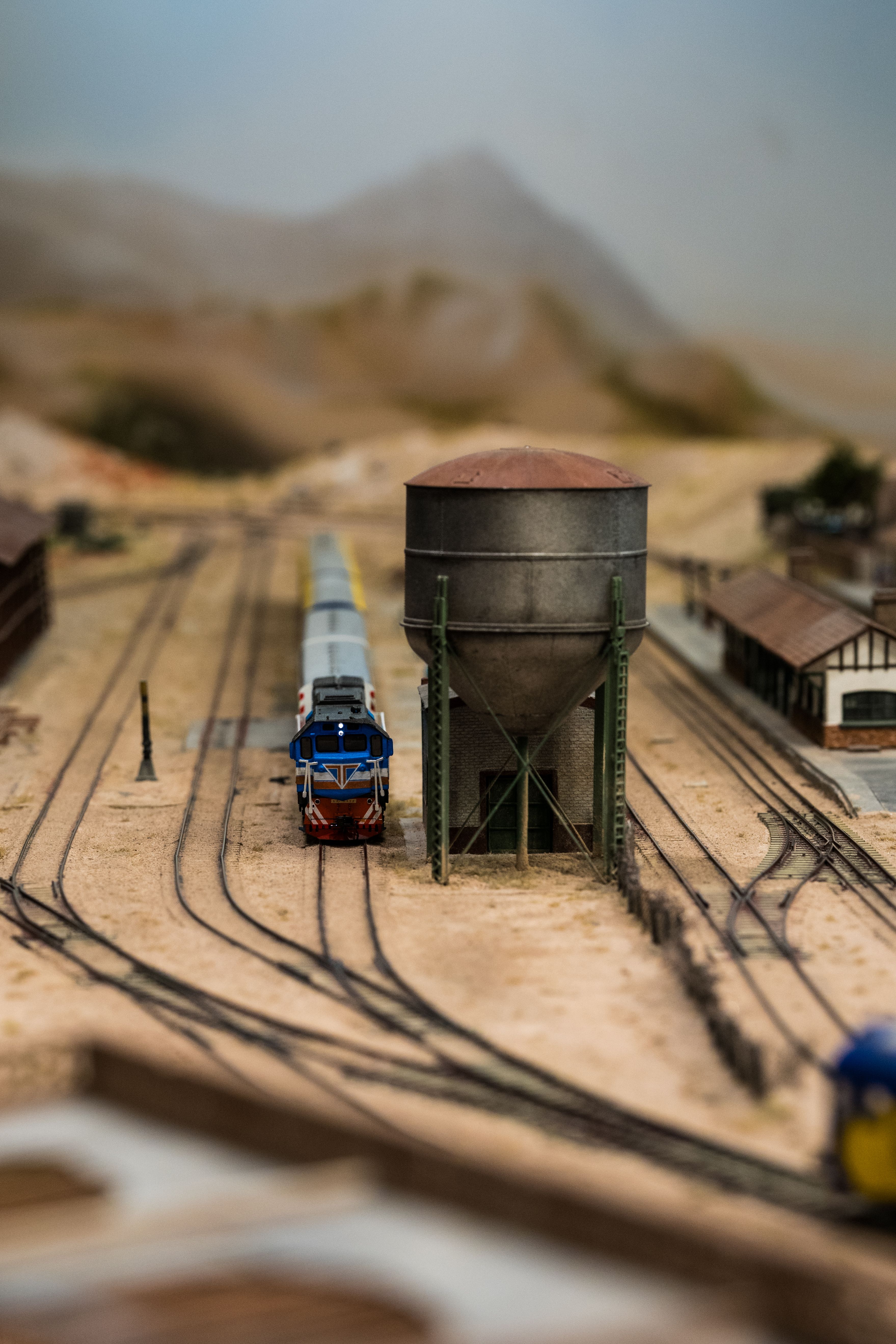 Model Train on Desert Railway Landscape · Free Stock Photo