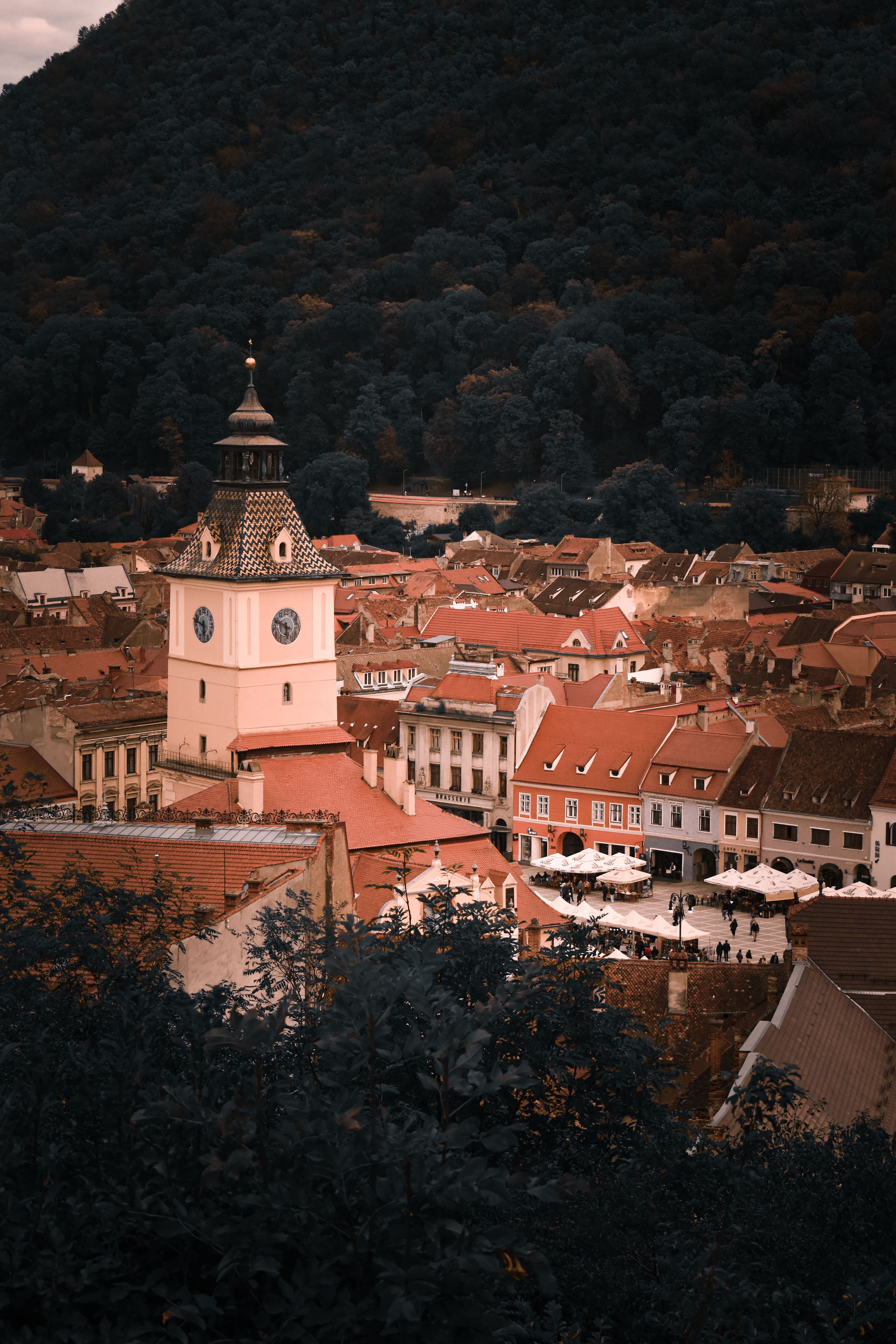 Scenic View of Brasov's Historical Center · Free Stock Photo