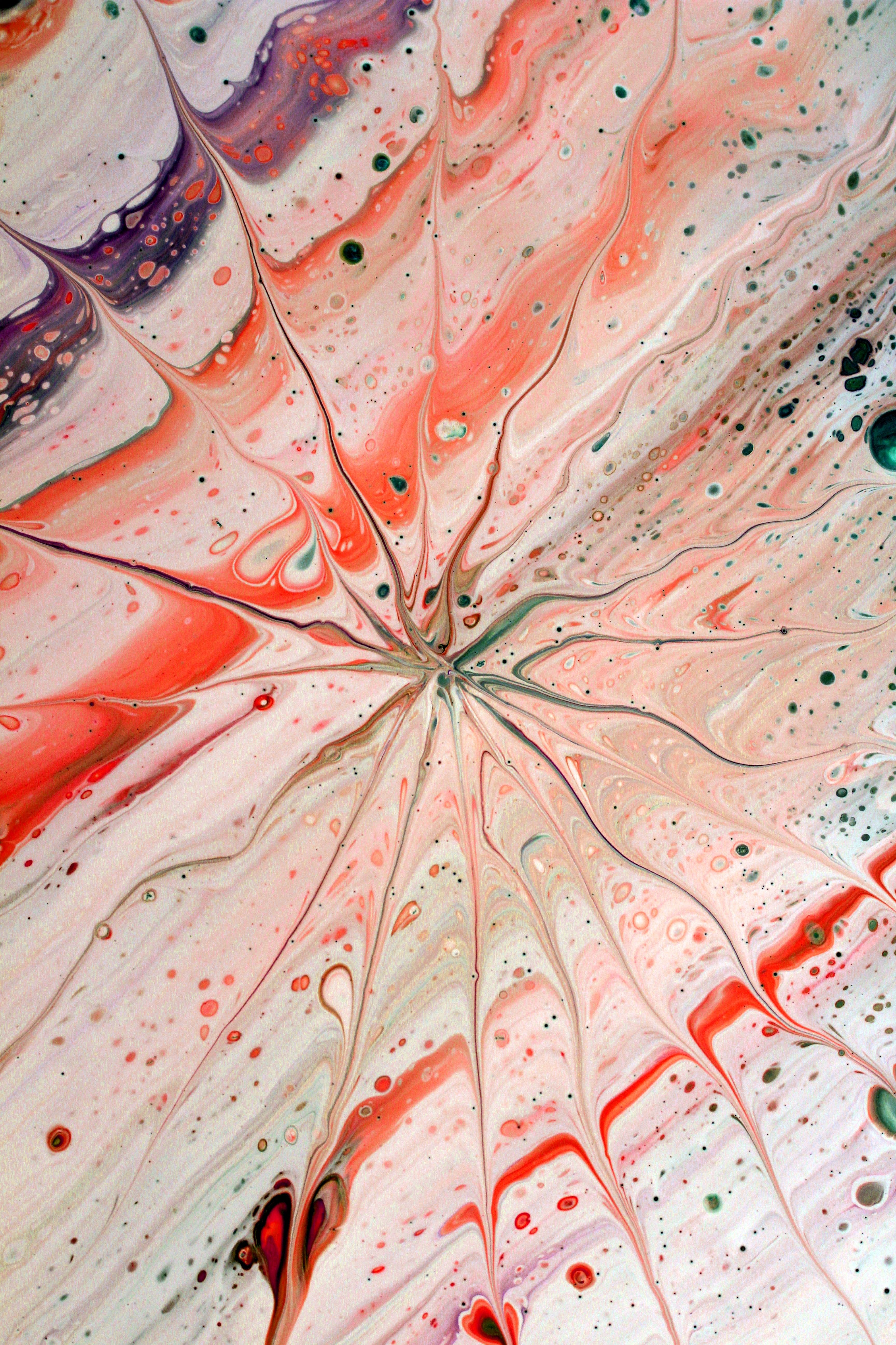 Vibrant Abstract Paint Swirl Pattern Art · Free Stock Photo