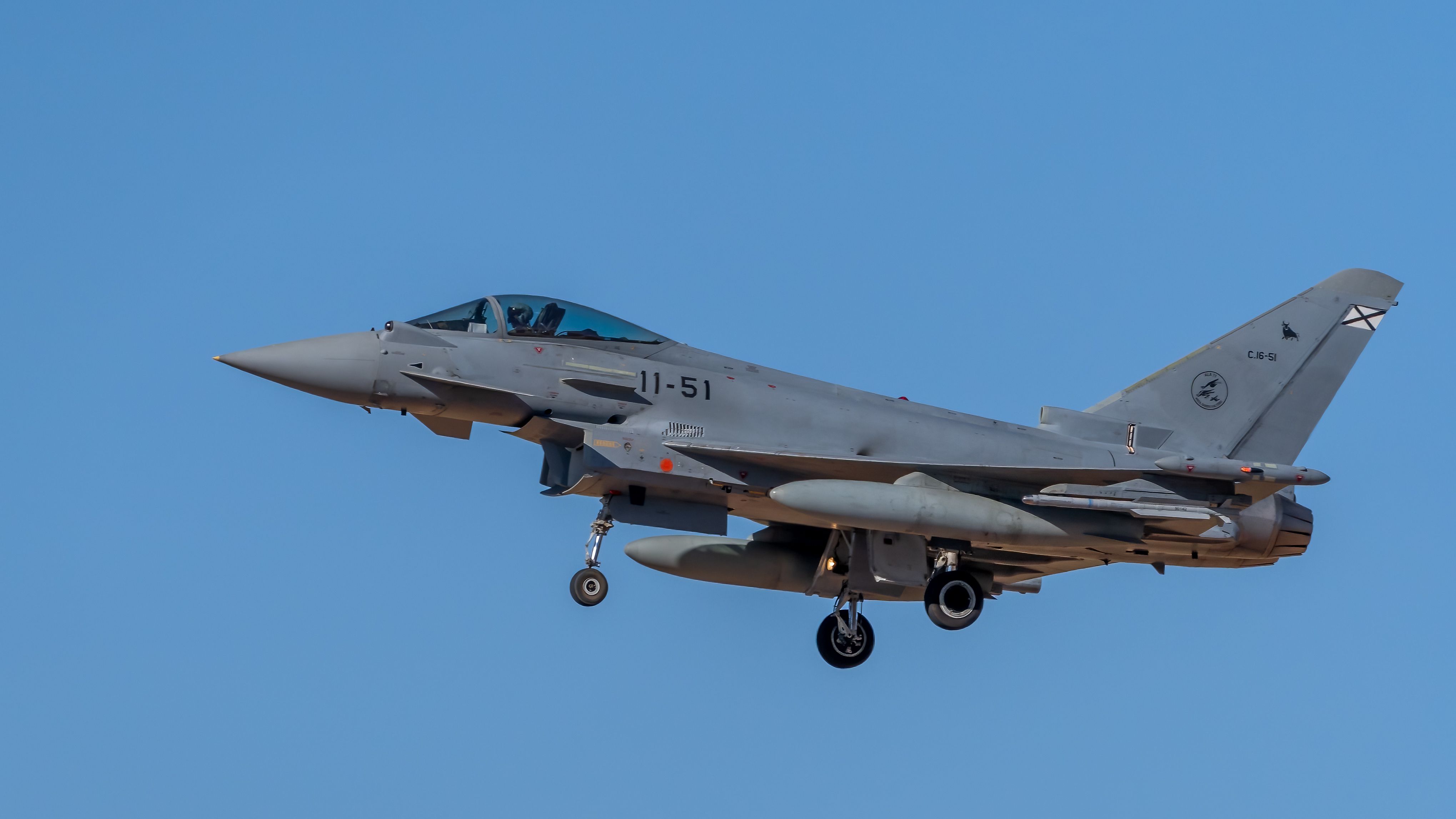 Eurofighter Typhoon in Flight Over Spain · Free Stock Photo